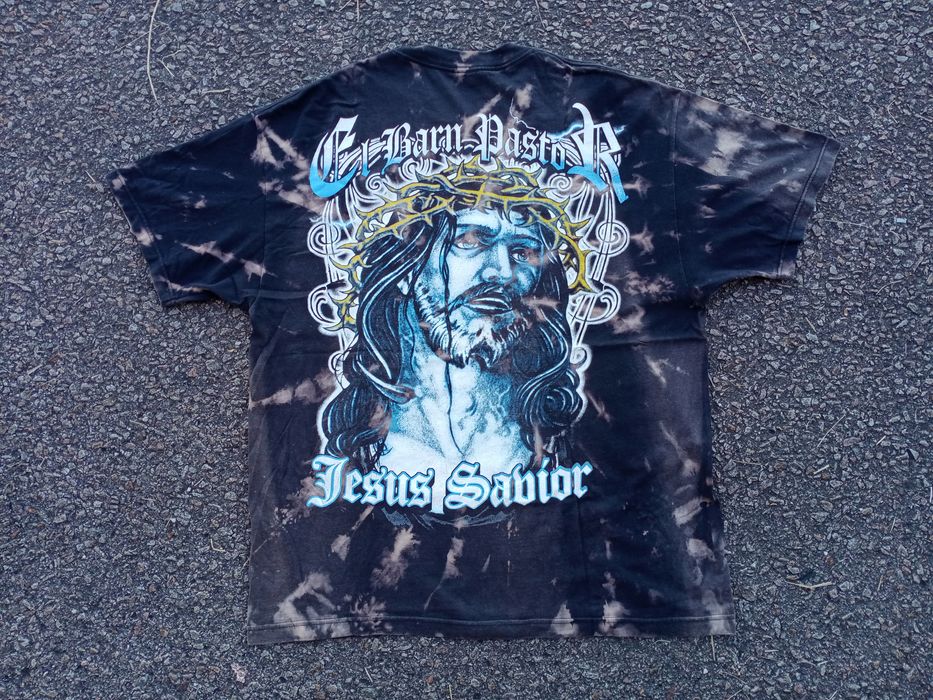 Vintage Vintage y2k jesus sabior custom acid wash | Grailed