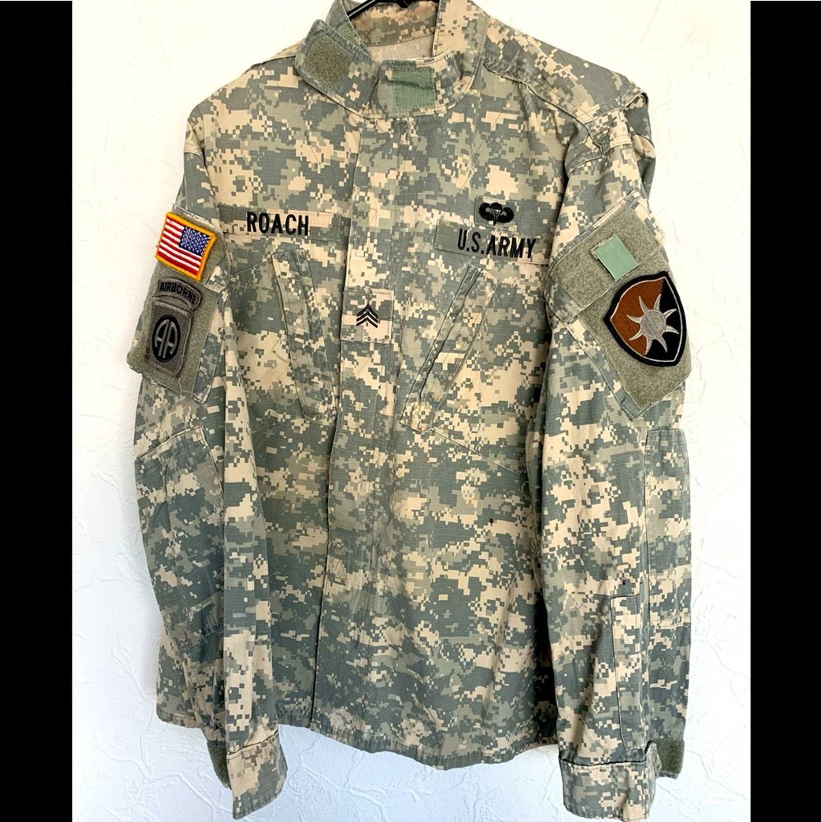 Other US ARMY MILITARY 82ND AIRBORNE JACKET MENS SIZE MEDIUM ROACH ...