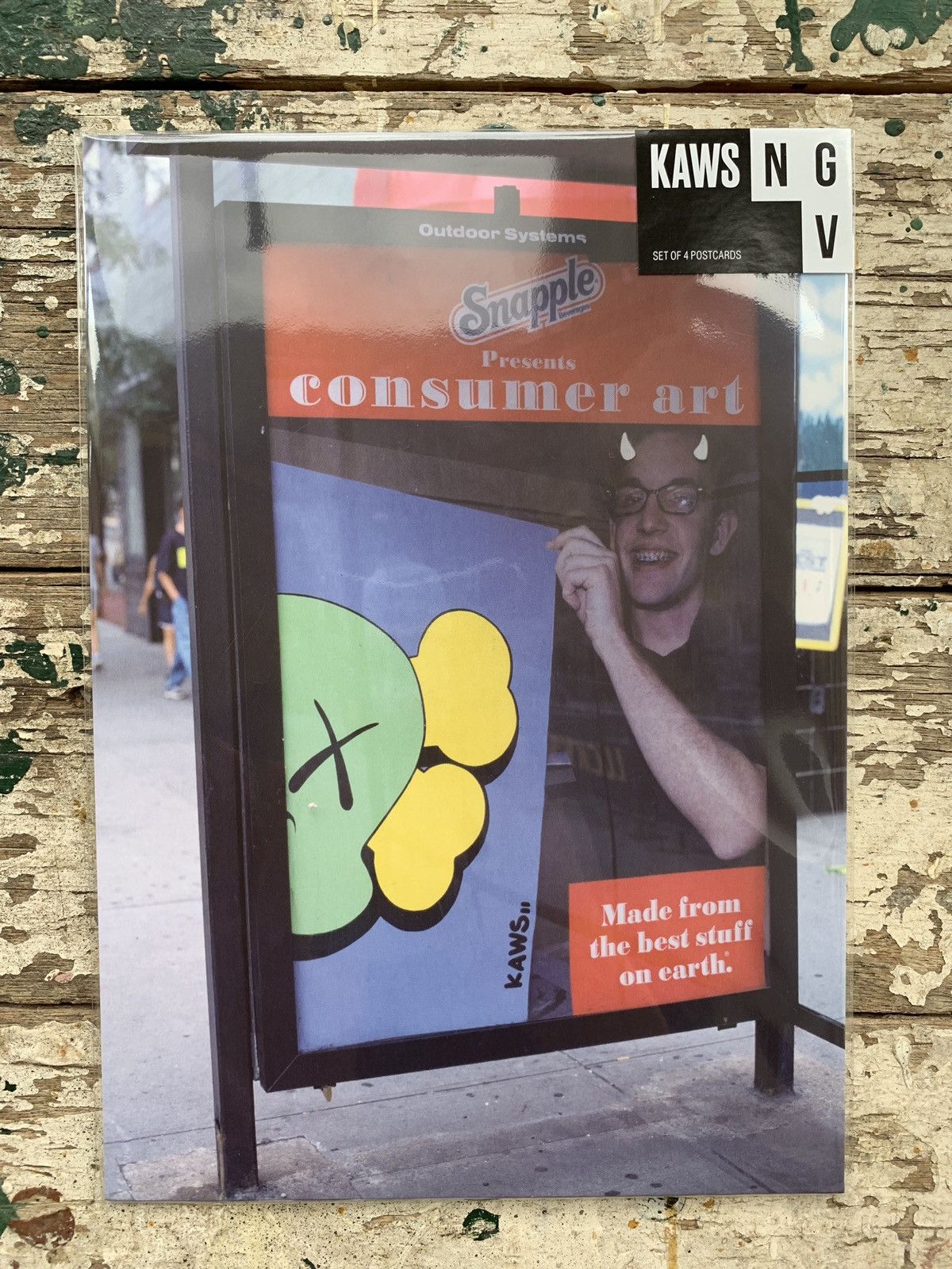 Kaws KAWS X NGV POSTCARD SET OF 4 - BUS SHELTER SERIES | Grailed
