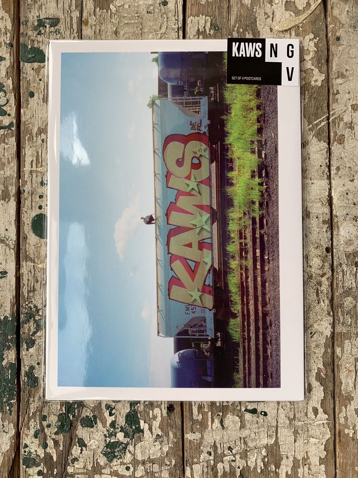 Kaws KAWS X NGV POSTCARD SET OF 4 - GRAFFITI SERIES | Grailed