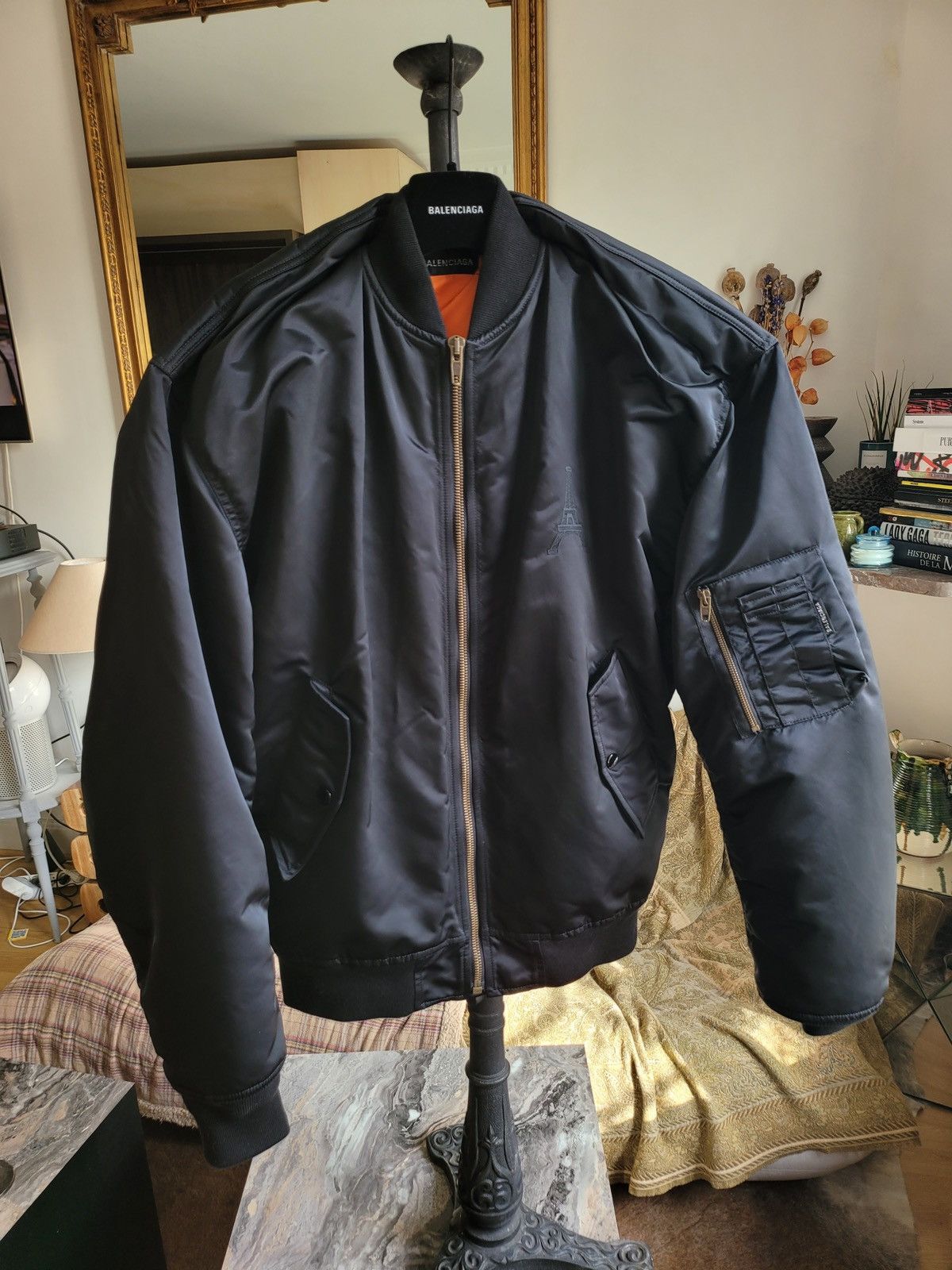 Balenciaga Balenciaga aw19 pinched paris bomber jacket | Grailed
