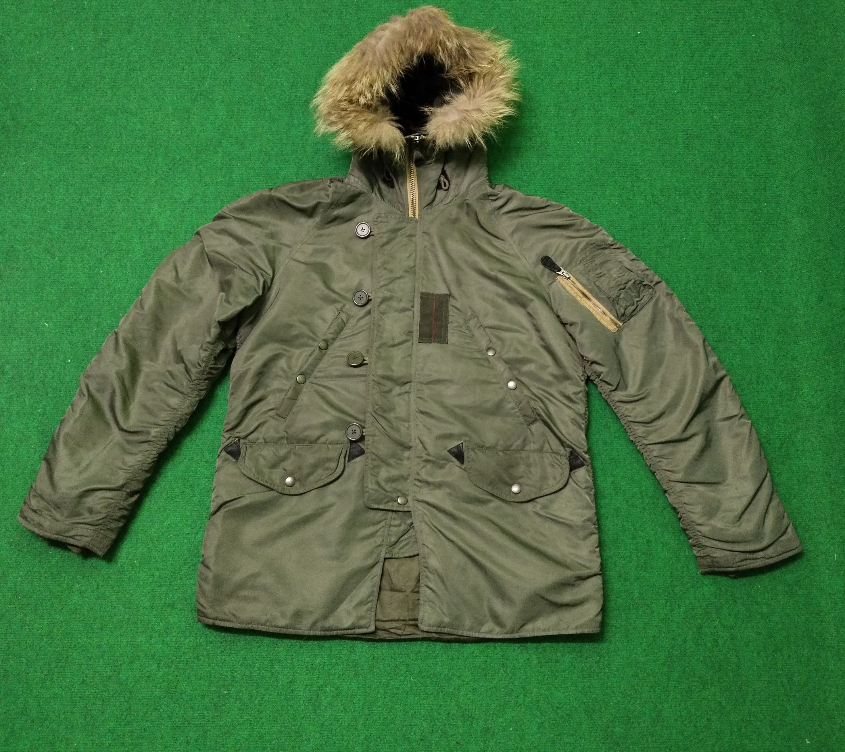 Avirex × Japanese Brand × Vintage Vintage Avirex Army Hoodie Jacket ...