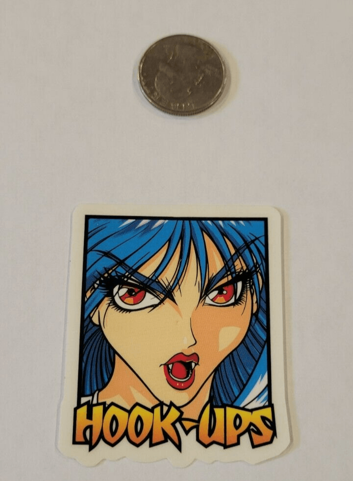 Hook-Ups JEREMY KLEIN VAMPIRE GIRL HOOK STICKER SUPREME FUCT ANIME ...