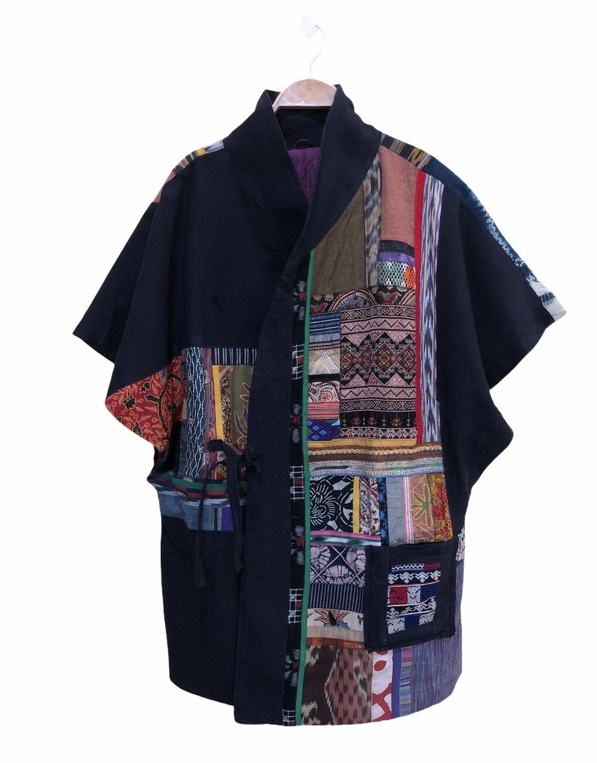Cardigan × Japanese Brand × Kimono Japan Dragon Vintage Visvim inspired Kimono Patchwork ...