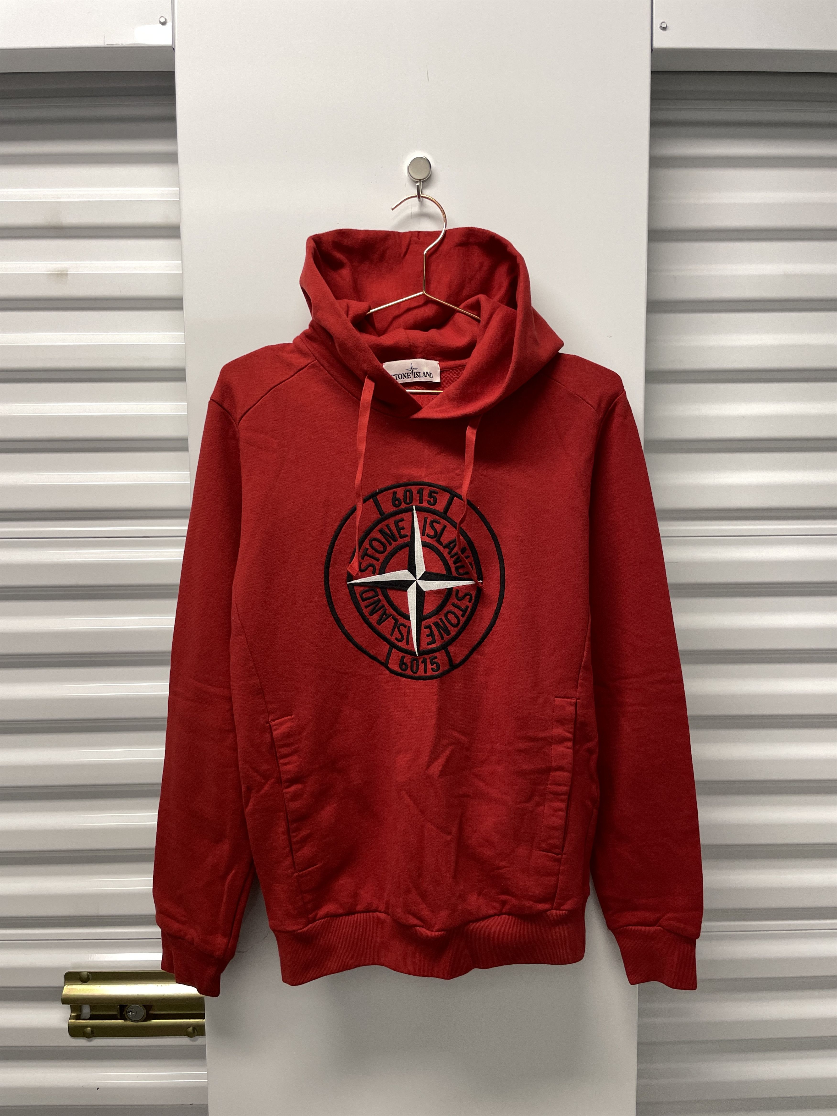Stone Island Stone Island Red Big Logo Hoodie | Grailed