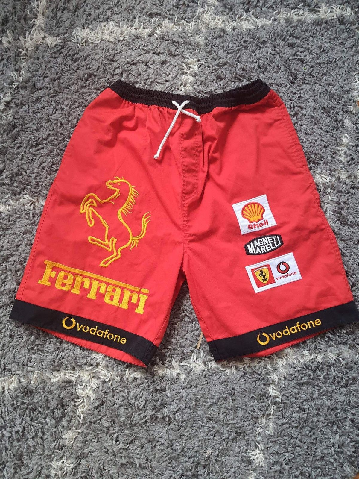 Ferrari × Scuderia Ferrari × Vintage Shorts Ferrari F1 team vodafone ...
