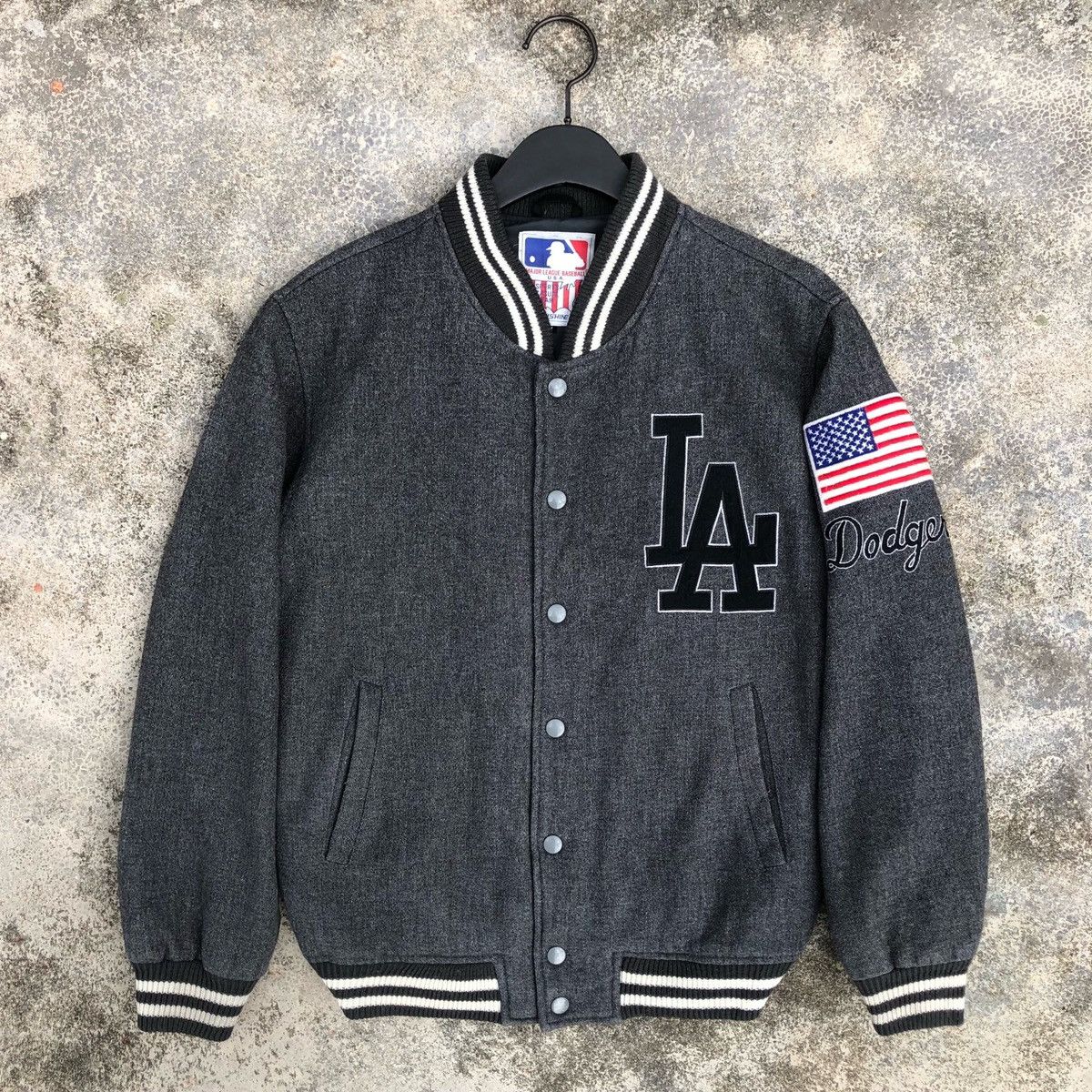 Los Angeles Dodgers × Varsity Jacket × Vintage Vintage MLB LA Dodgers ...