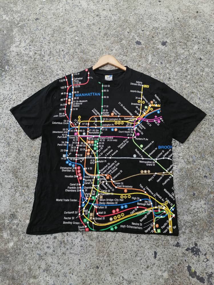 Vintage Vintage New York City Subway Line Tee | Grailed