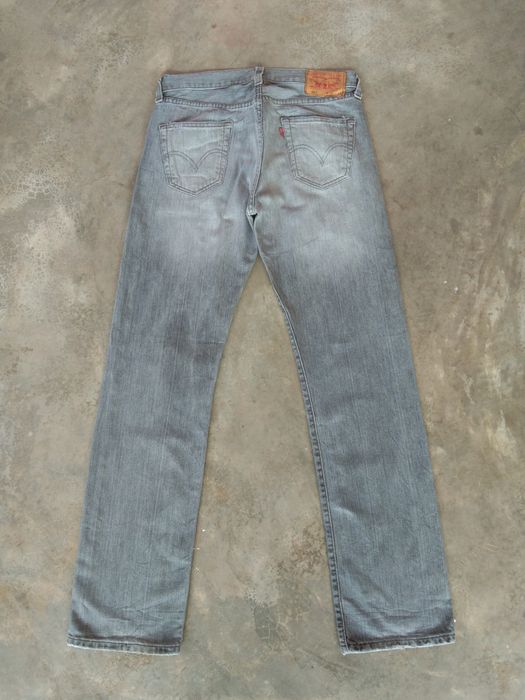 Vintage Vintage Levi's 501 Grey Distressed Jeans 30x32 | Grailed