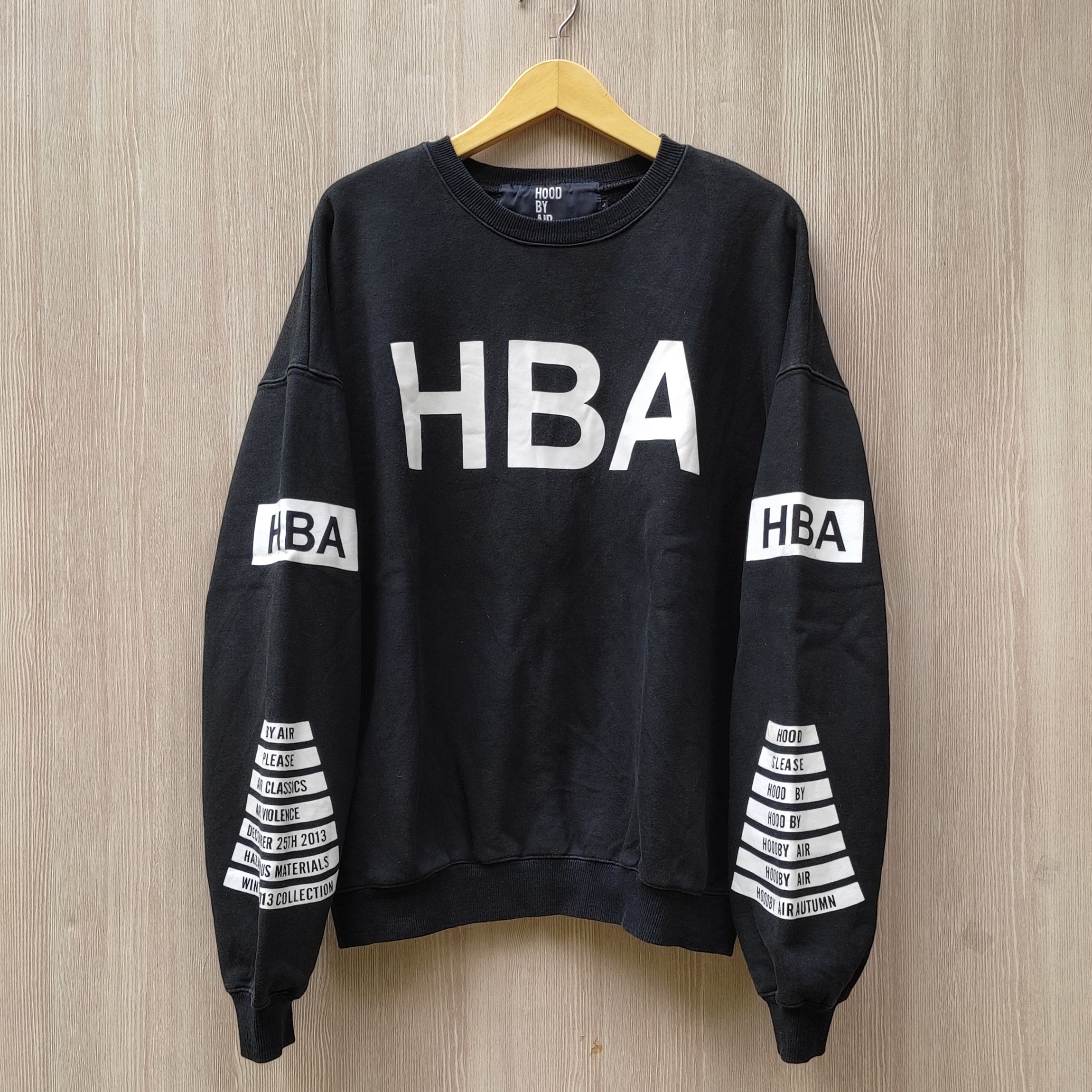 Hood By Air HBA Logo Spiral Sweatshirt | Grailed