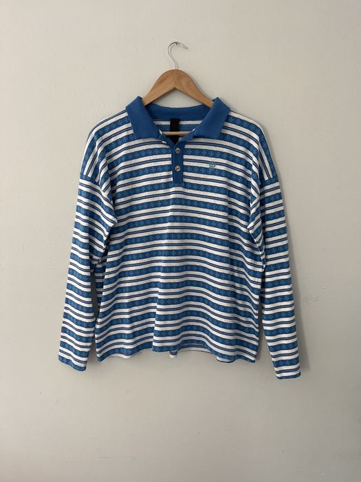 Chrome Hearts Chrome hearts striped polo blue | Grailed