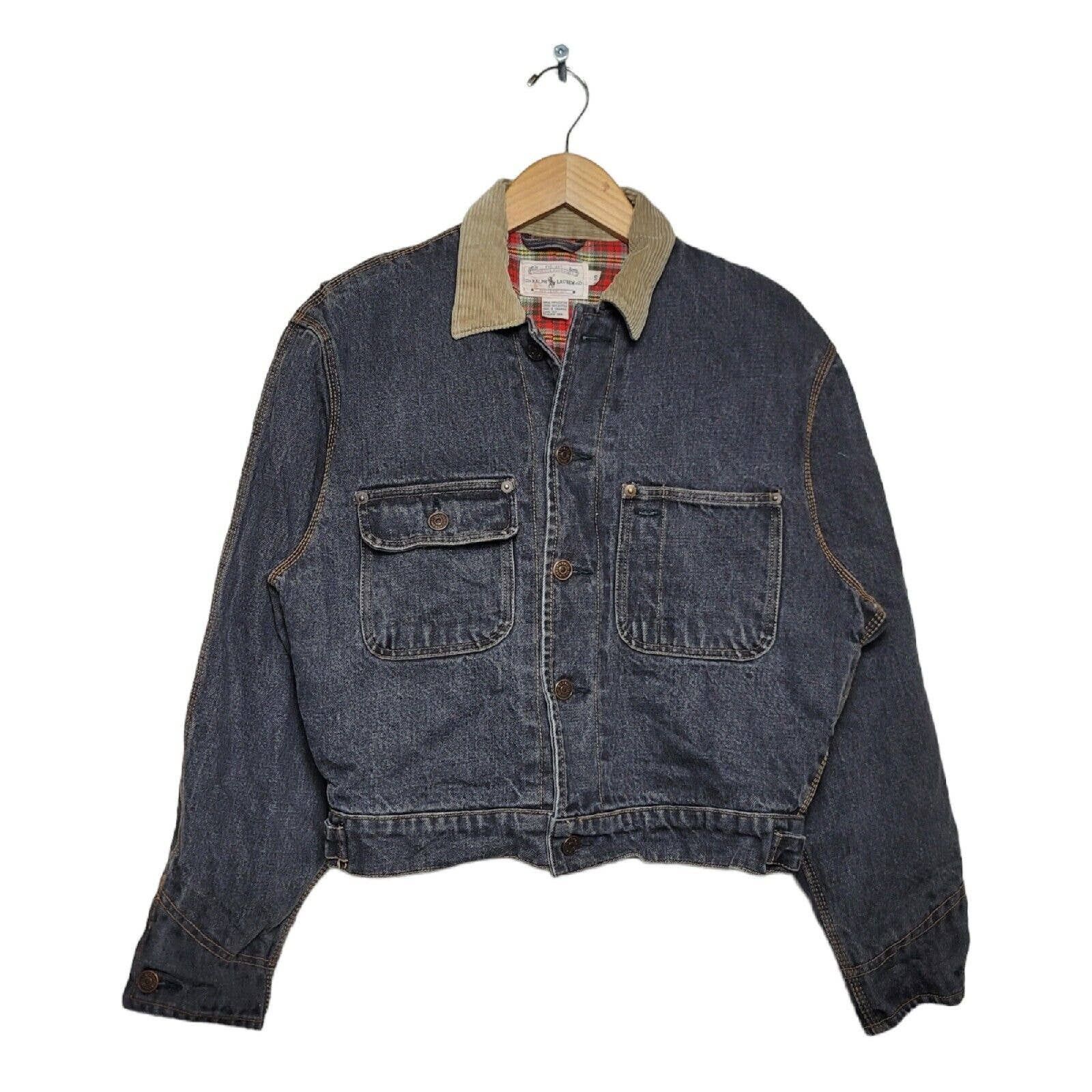 Polo Ralph Lauren × Ralph Lauren × Vintage VTG Polo Ralph Lauren Dungarees Denim Jacket Blanket ...