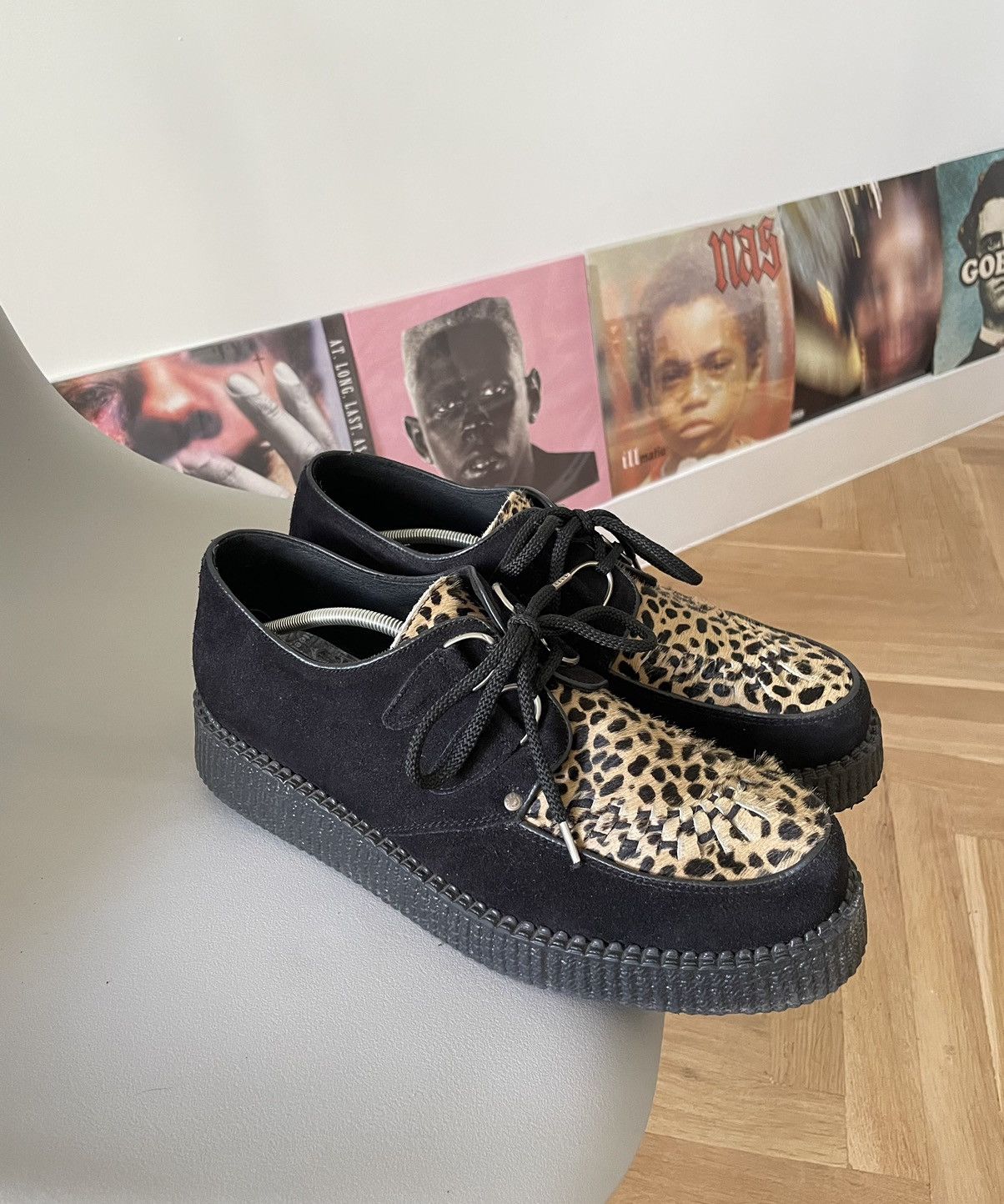 Vintage Vintage Platform Creepers Leopard Steelground Y2k Punk Rock ...