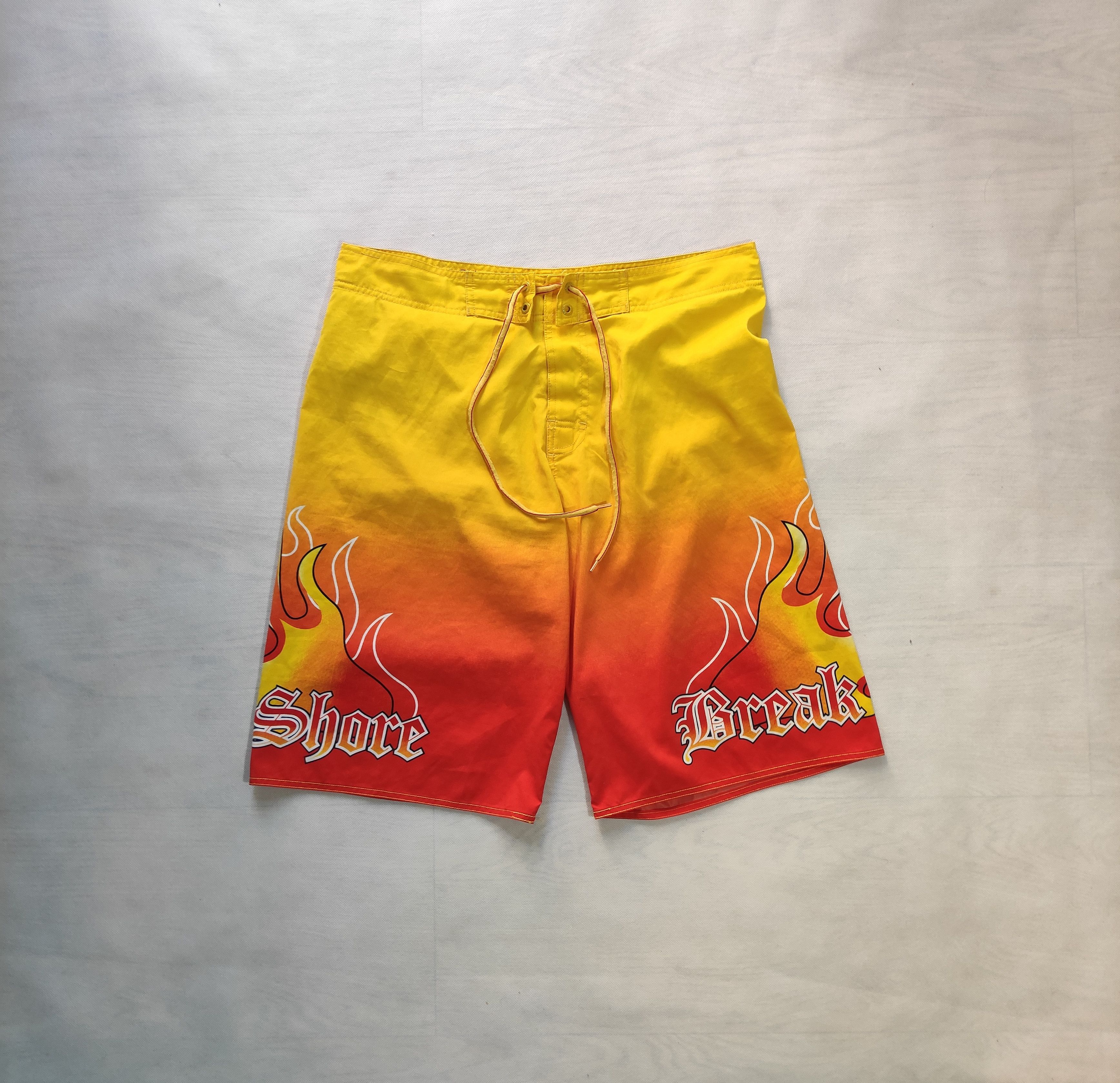 Surf Style × Vintage 🔥RARE🔥 SHOE BREAK surf vintage flame y2k shorts ...