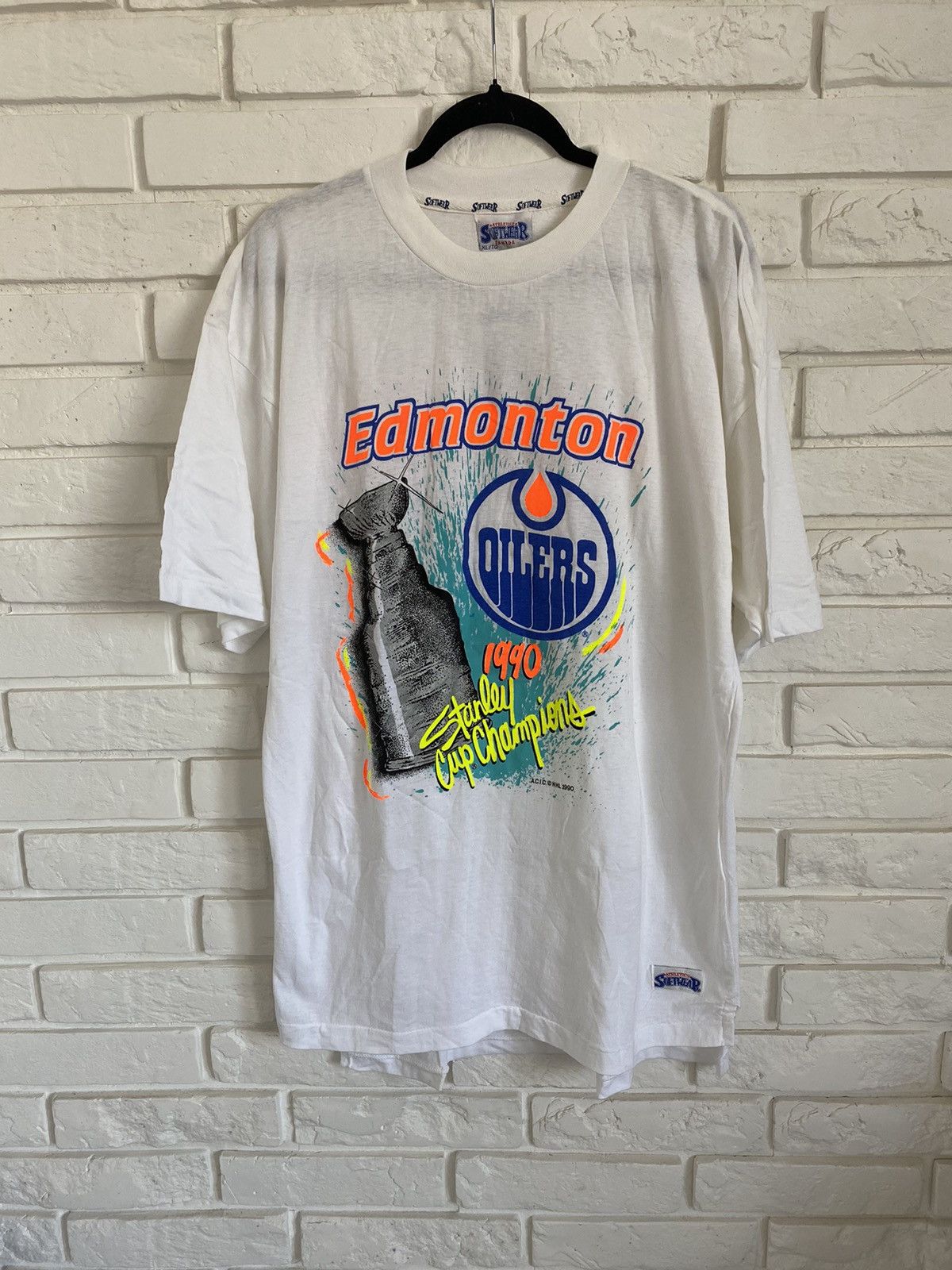 Made In Canada × NHL × Vintage Edmonton Oilers 1990 vintage Stanley cup ...