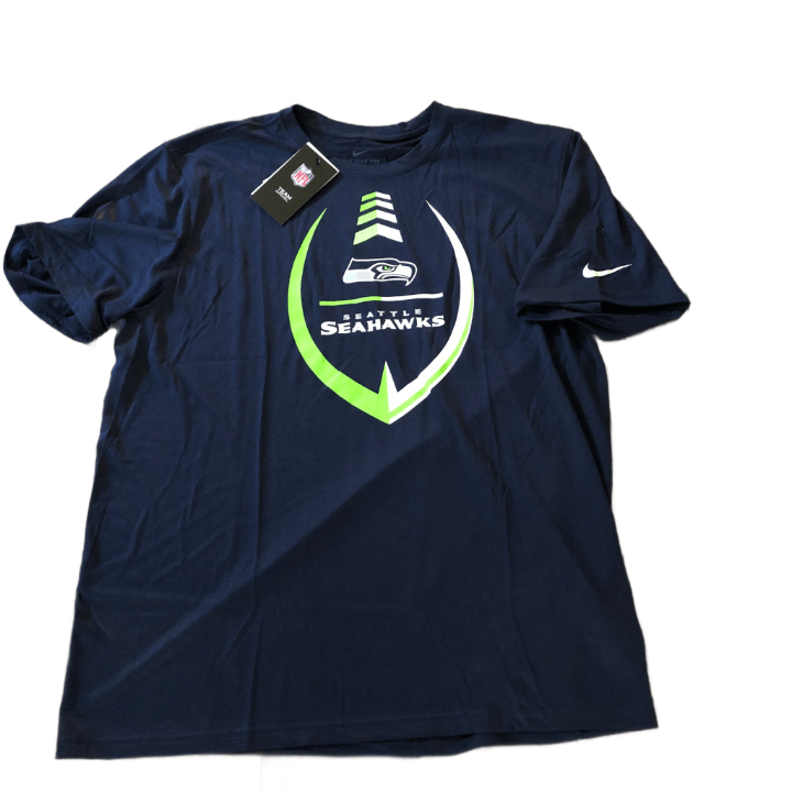 Nike NWT Seattle Seahawks Nike Dri-Fit Football Icon XL T-Shirt | Grailed