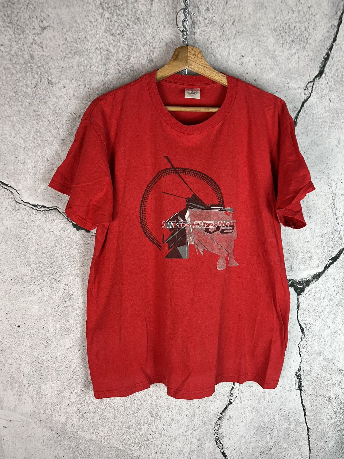 Band Tees × Rock Tees × Vintage Vintage 2002 Limp Bizkit Red Tee | Grailed