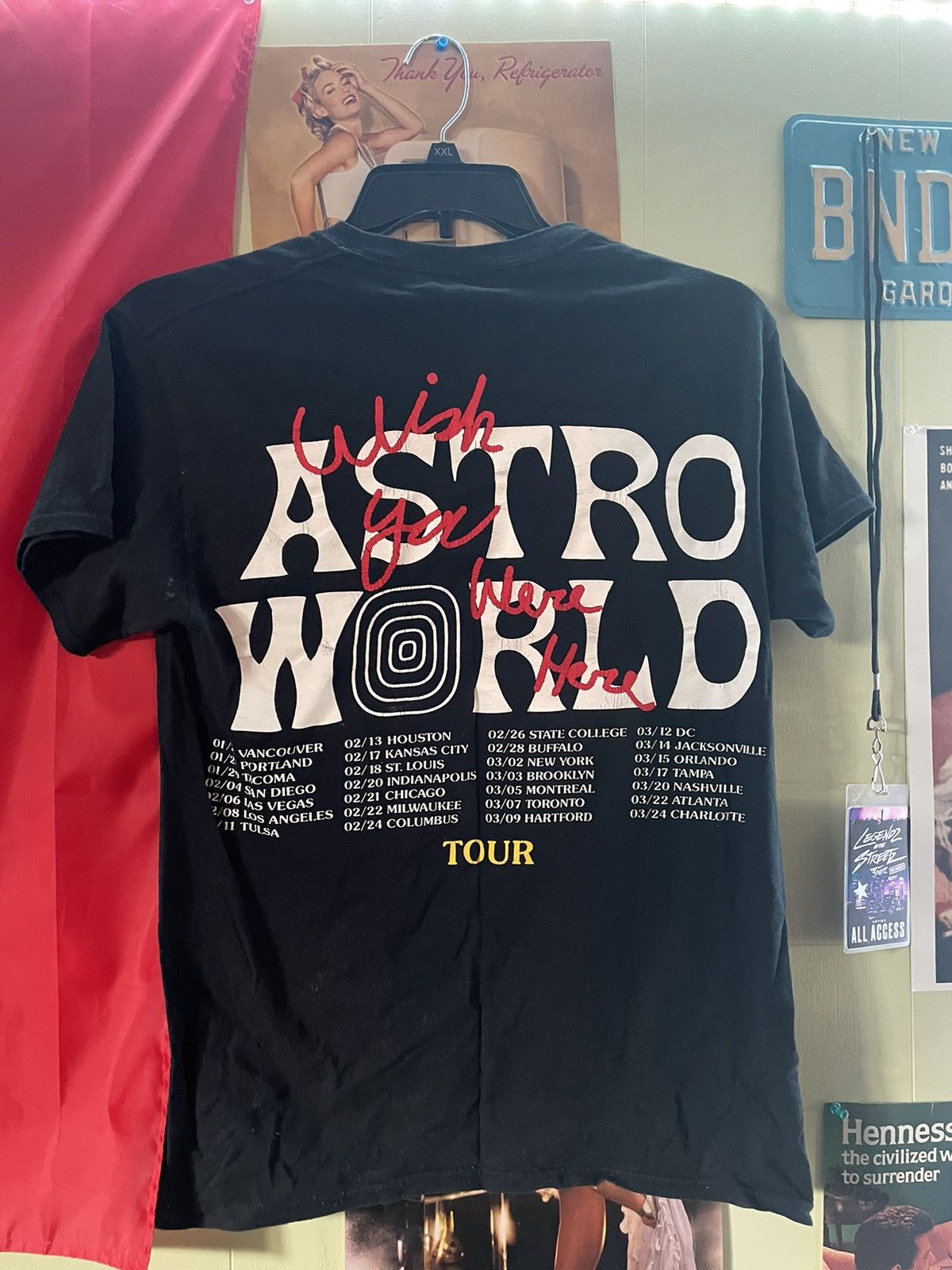 Band Tees × Streetwear × Travis Scott Rare astroworld tour tee | Grailed