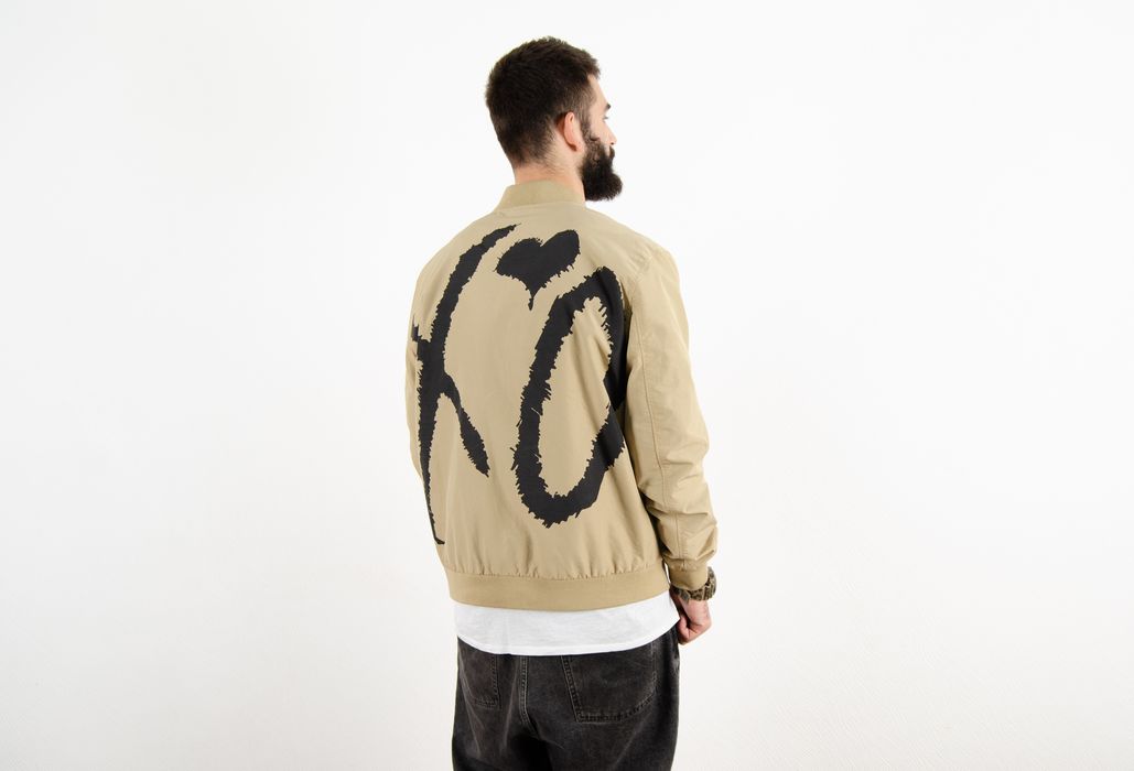 H&M The Weeknd x HM XO Bomber Khaki Beige Bomber jacket | Grailed