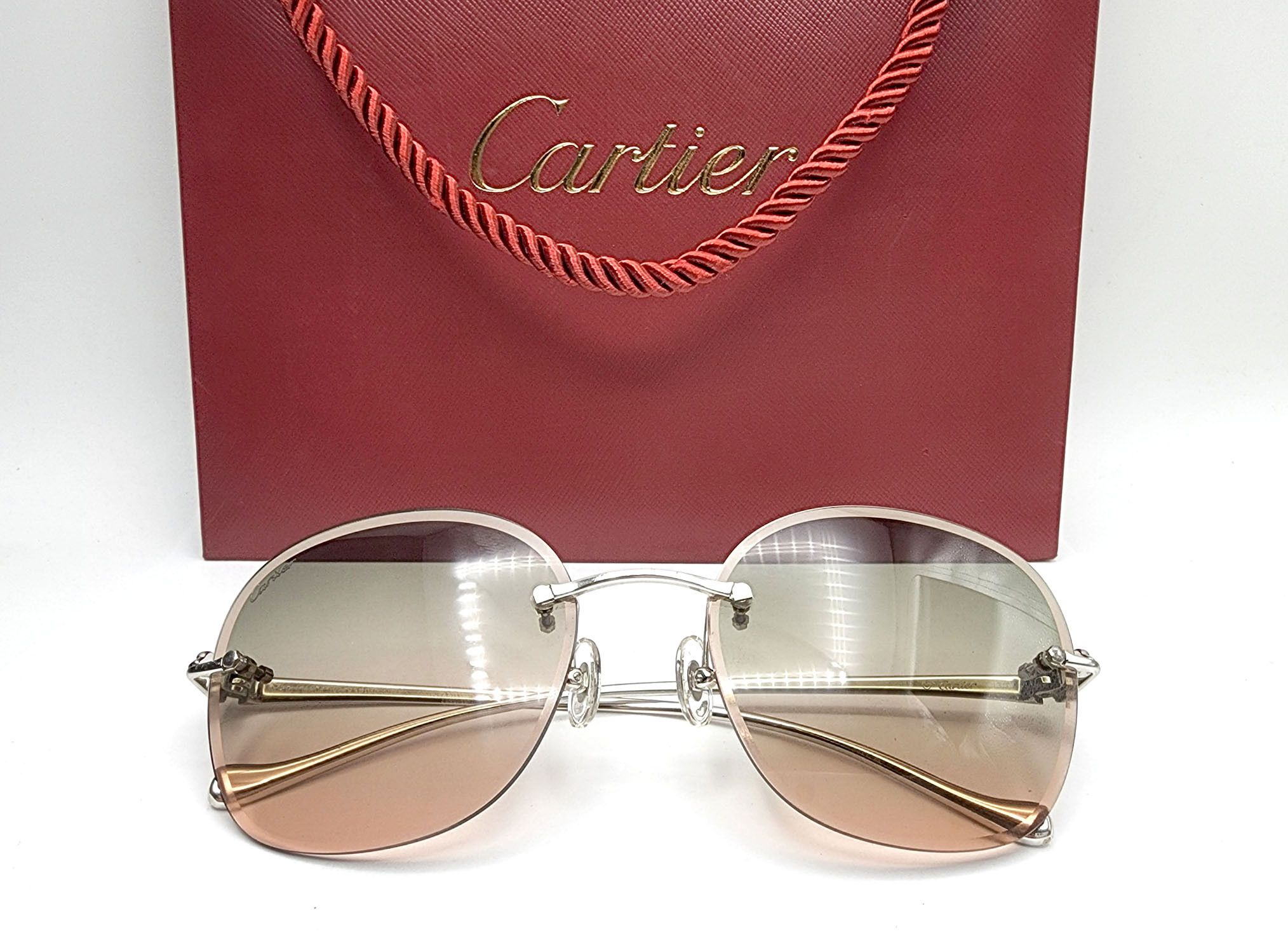 Cartier Cartier Panther De Silver Sunglasses CT00580 | Grailed