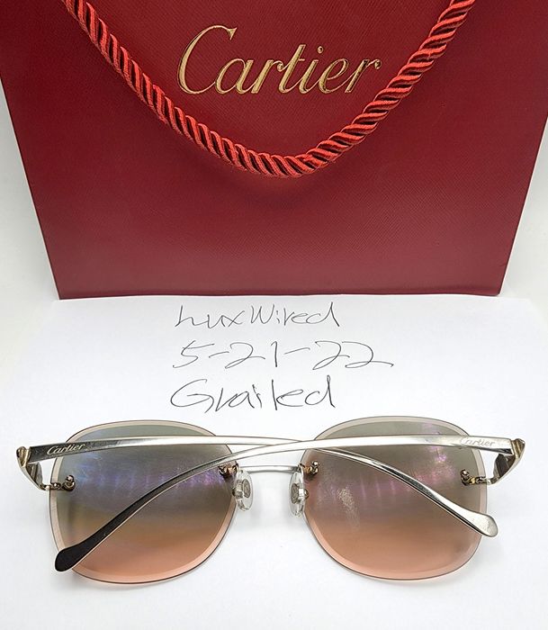 Cartier Cartier Panther De Silver Sunglasses CT00580 | Grailed