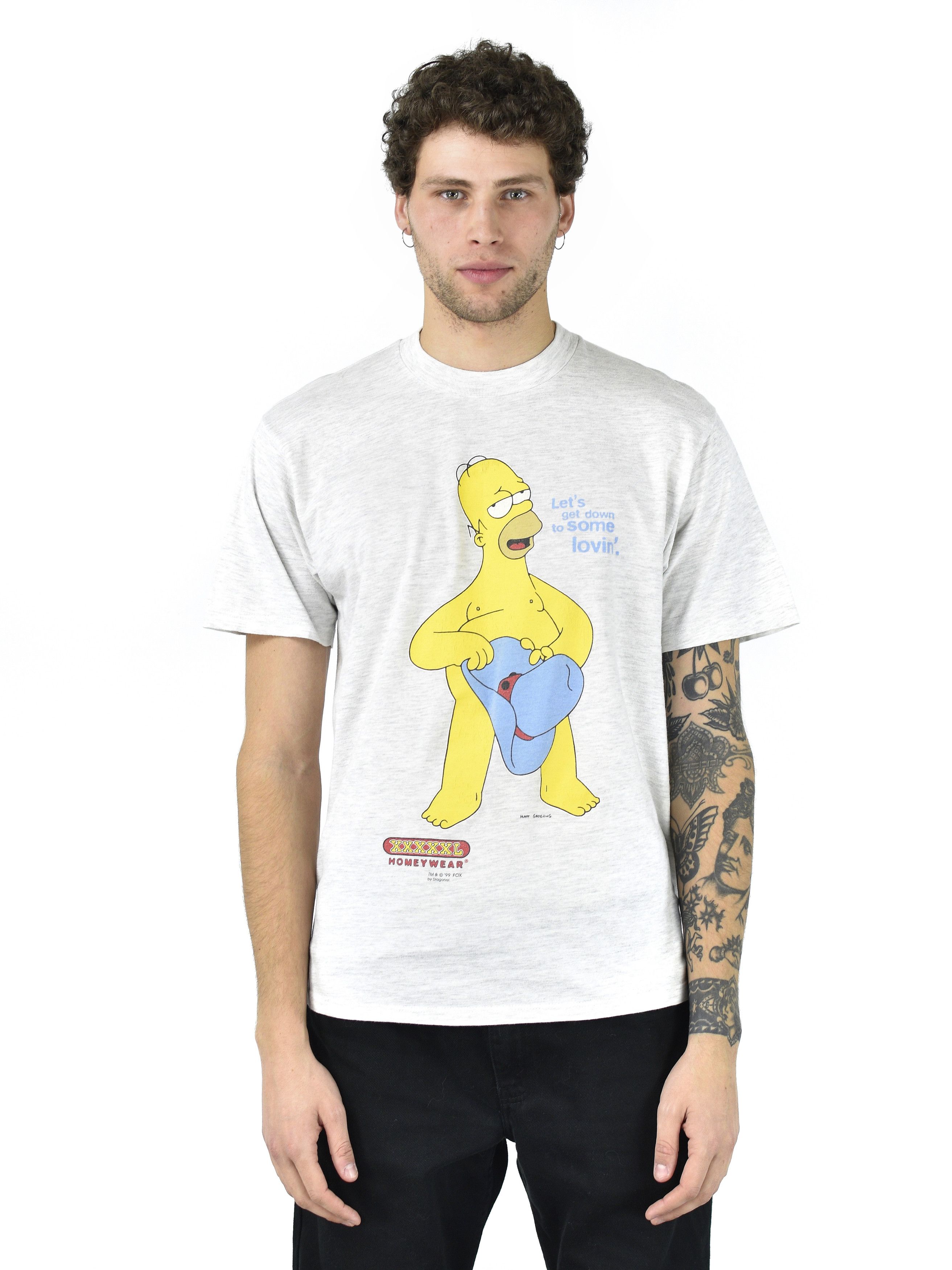 Vintage 1999 Vintage The Simpsons Homer Graphic T Shirt | Grailed