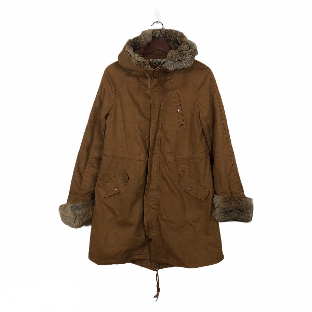 Japanese Brand × Mink Fur Coat RELUCHEN PARKA JACKET MINK FUR HOODIE ...