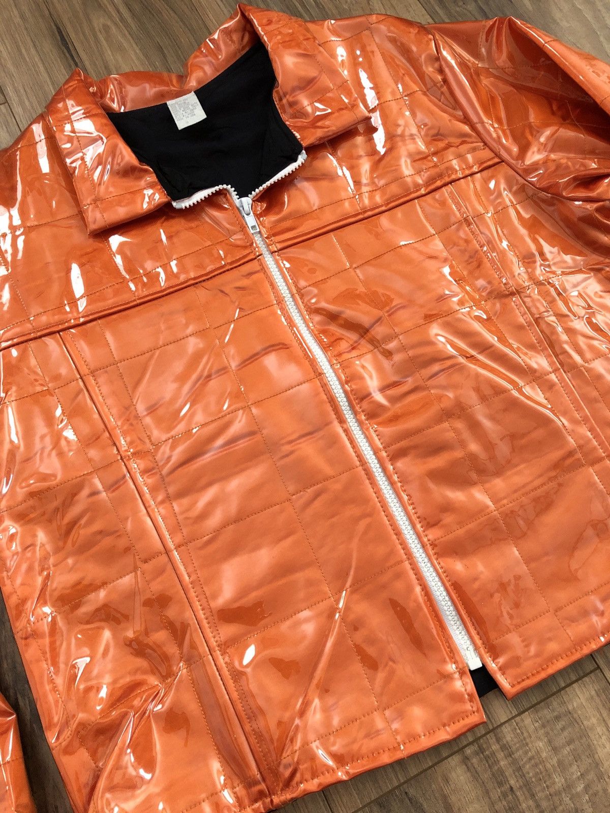 Vintage 90’s PVC Iridescent Rave Jacket Fashionplate Gen X | Grailed