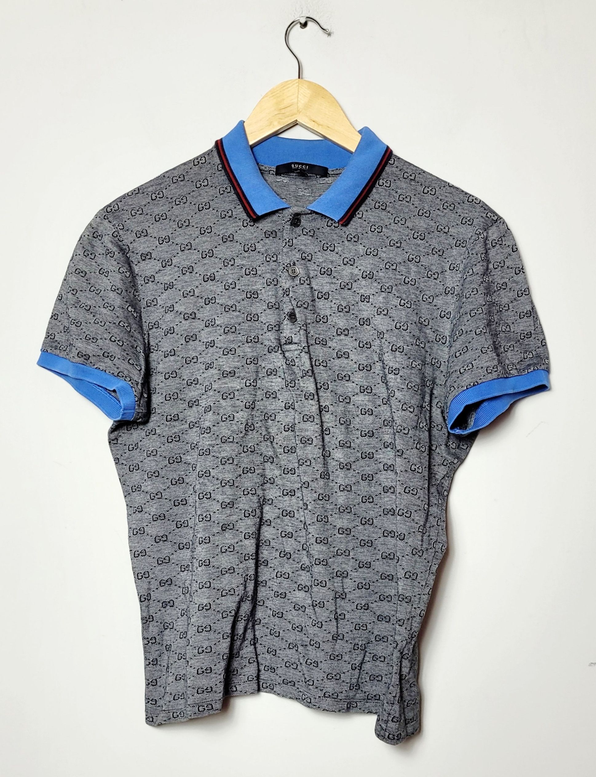 Gucci × Luxury × Vintage Gucci Monogram Polo T-shirt | Grailed