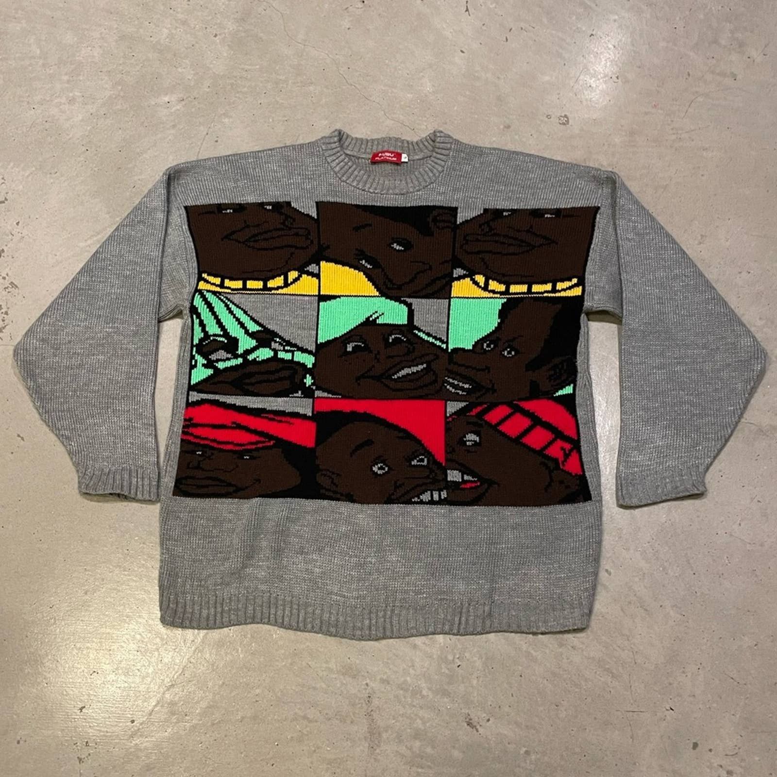 Fubu NWOT Vintage Fubu Platinum Fat Albert Junkyard Gang Sweater | Grailed