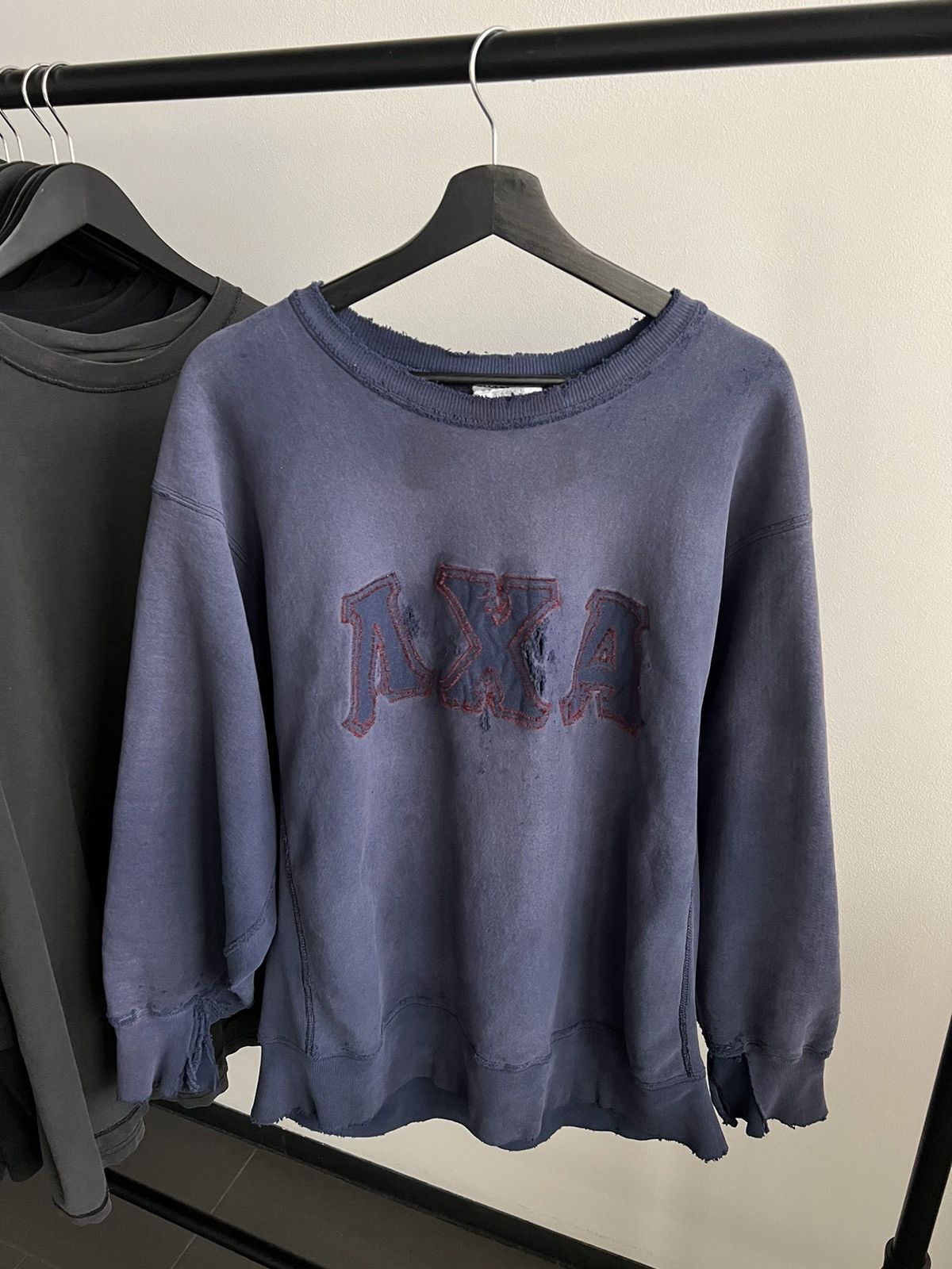 Vintage Vintage Thrashed Disturbed Colligate Sweater | Grailed