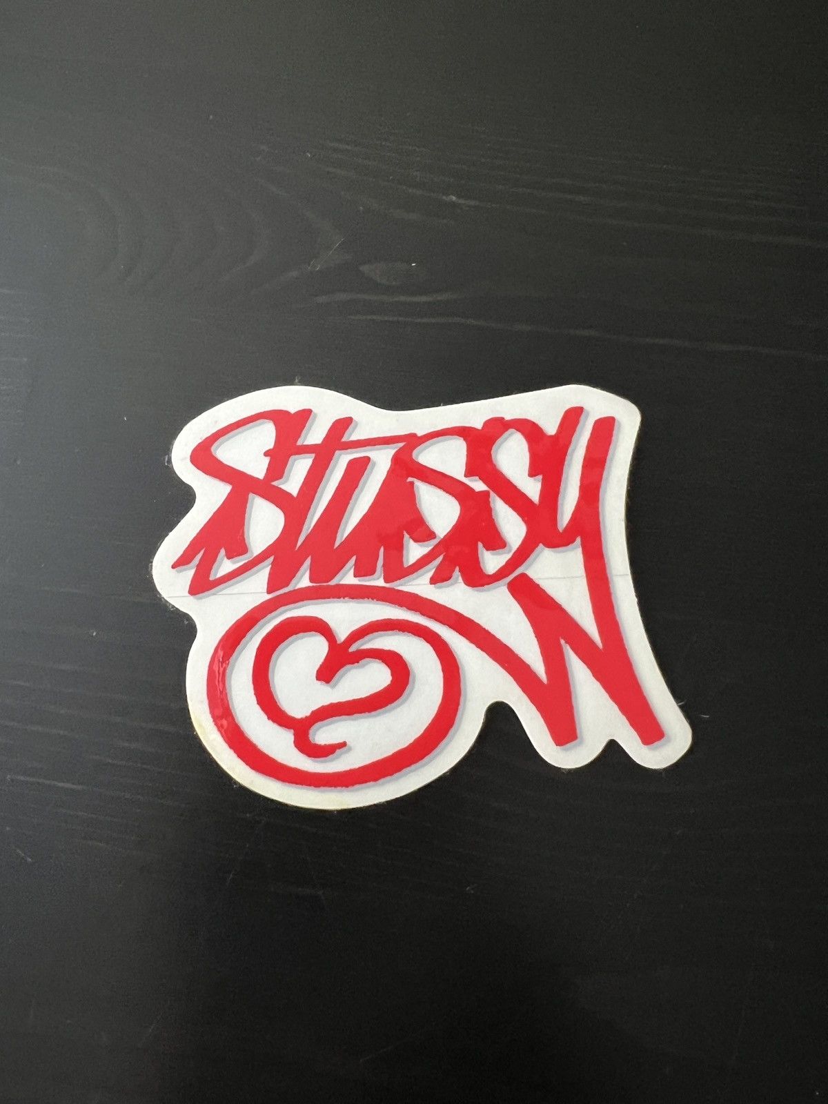 Stickers × Stussy Stussy Graffiti Script Heart Sticker | Grailed