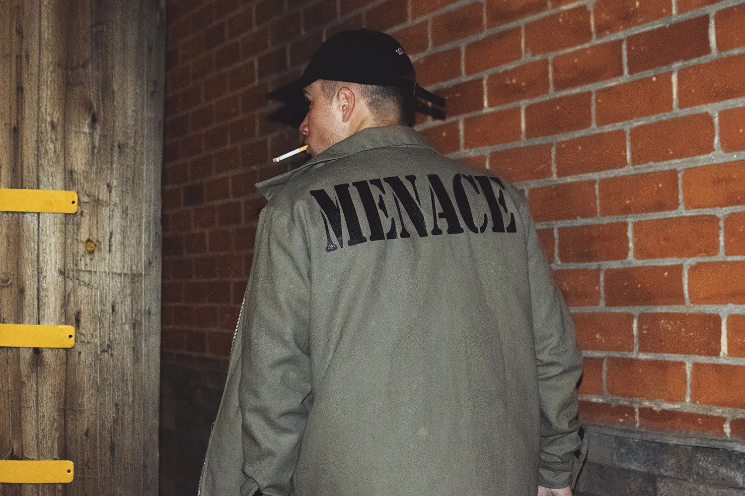 Menace Menace Logo Canvas Work Jacket - Beige Medium | Grailed