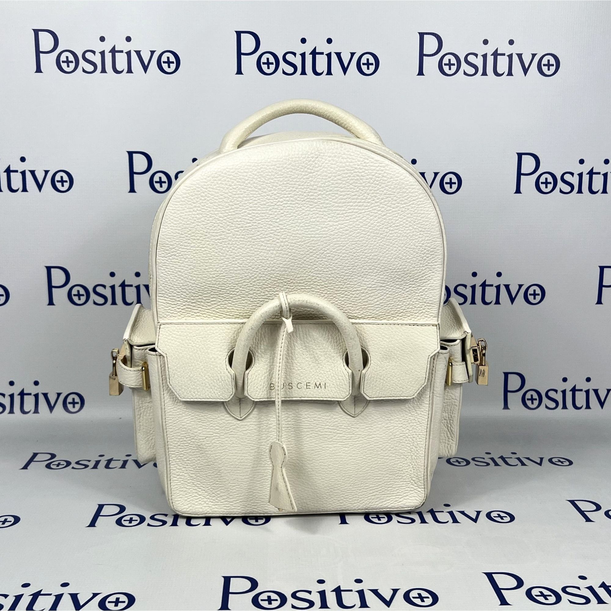 Buscemi Buscemi Mini PHD White Leather Backpack Bag - Defective | Grailed