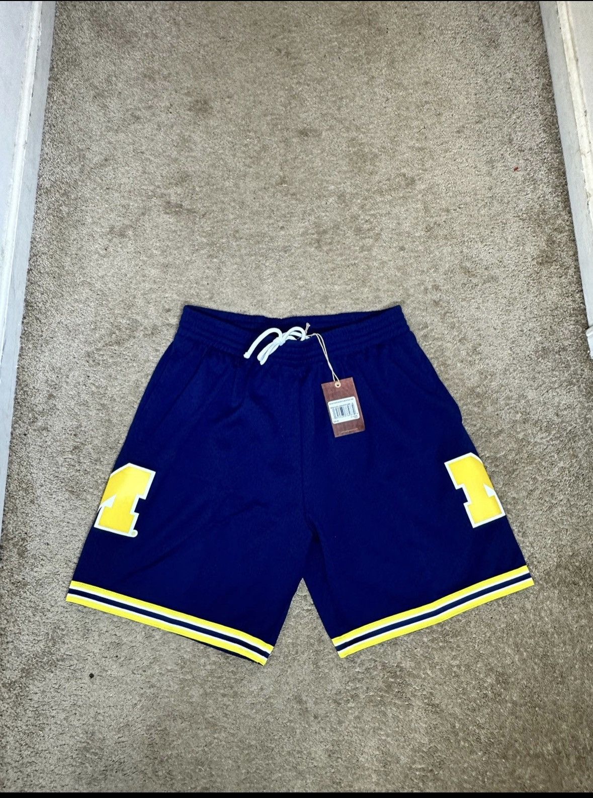 Vintage Mitchell & Ness 1991 Michigan Wolverines Away Shorts | Grailed