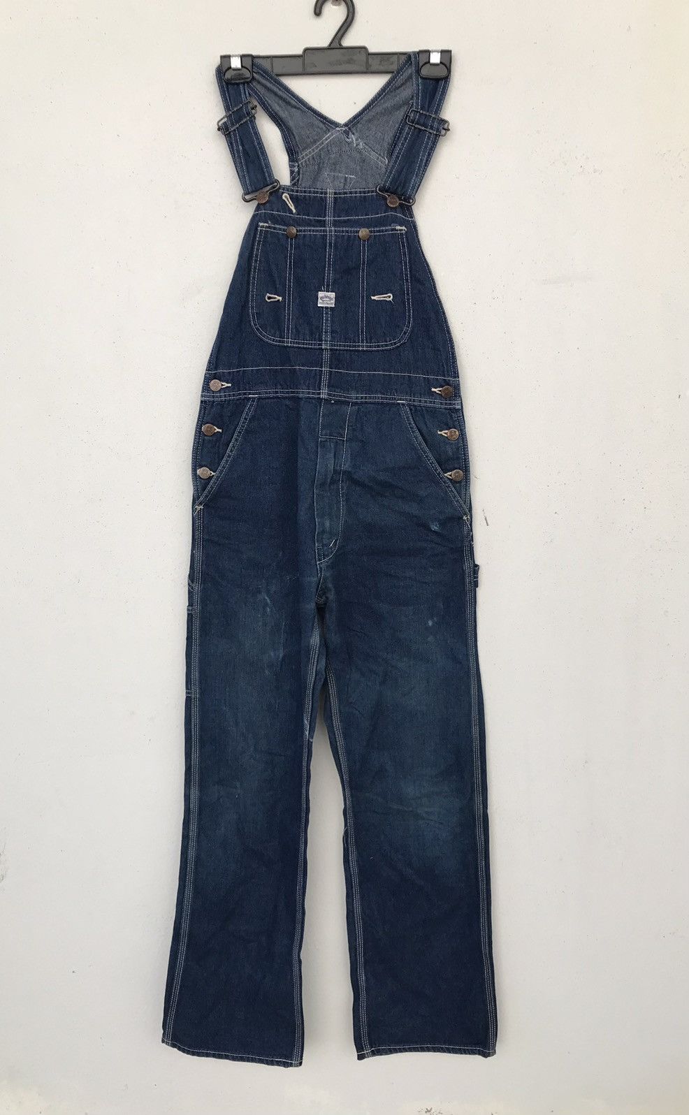 Big John × Carhartt × Overalls Vintage Blue Overall Big John Denim Size ...