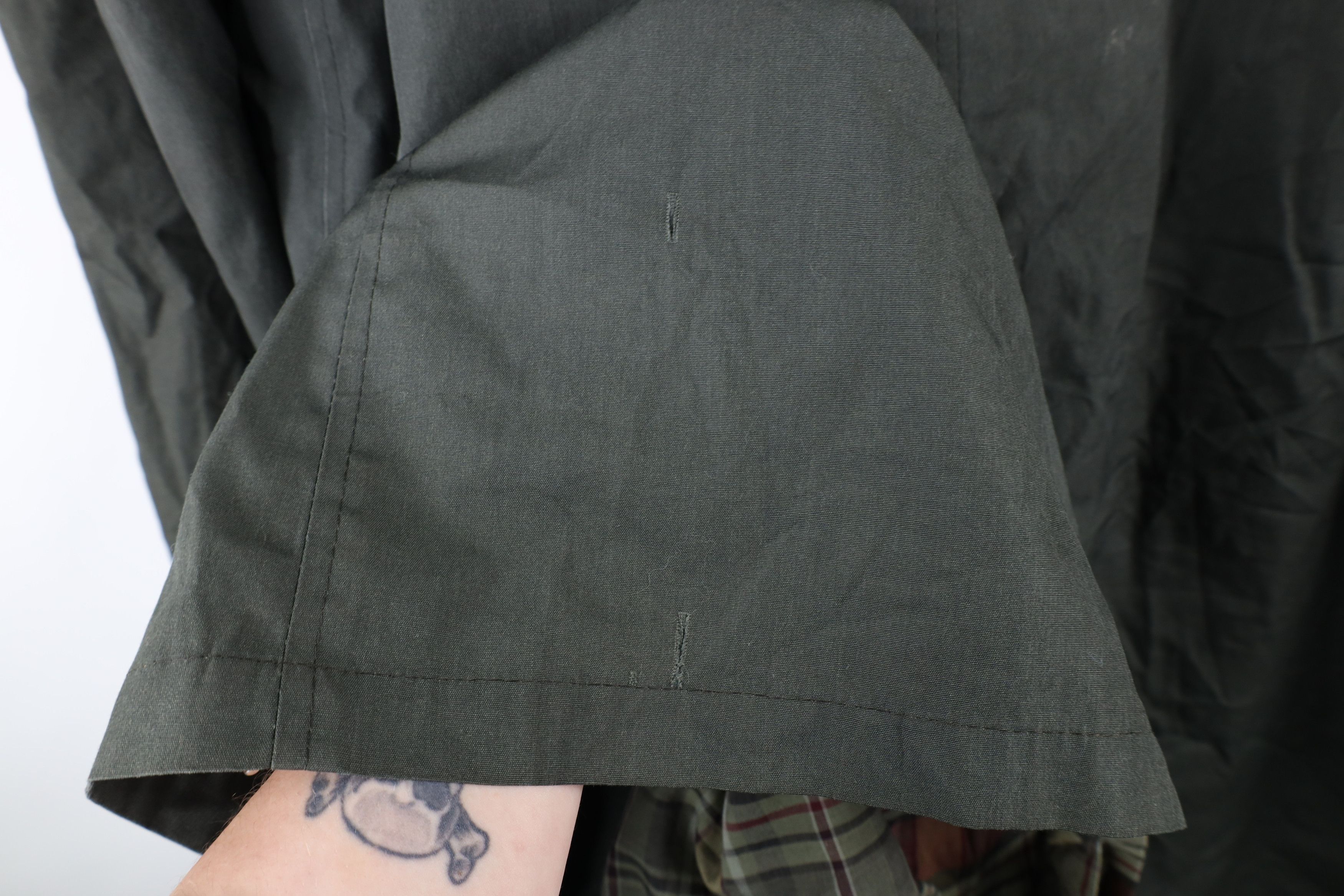 Vintage Vintage 70s Streetwear Trench Coat Rain Jacket Green USA | Grailed