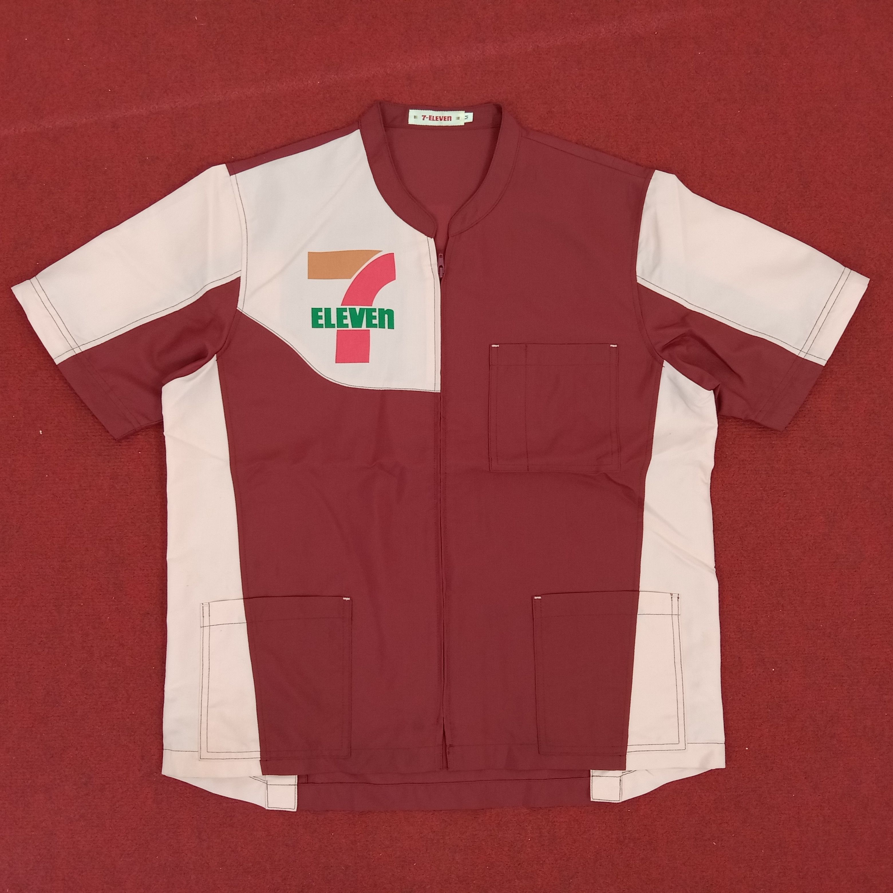 Vintage 7 Eleven Japanese Workers Uniform Logo Design Shirt Jacket ...