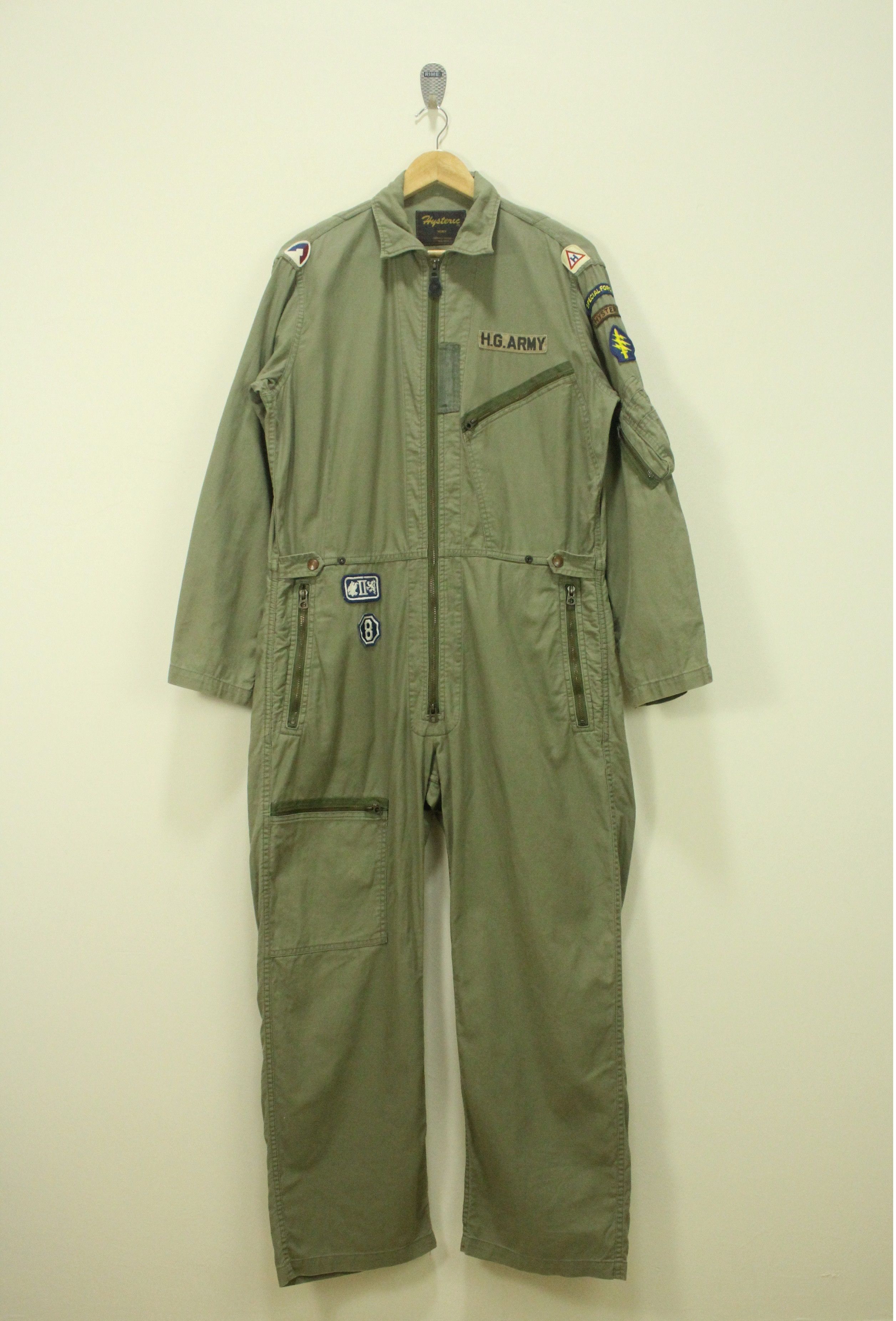 Hysteric Glamour HYSTERIC GLAMOUR Jumpsuit Army Patches 90s | Grailed
