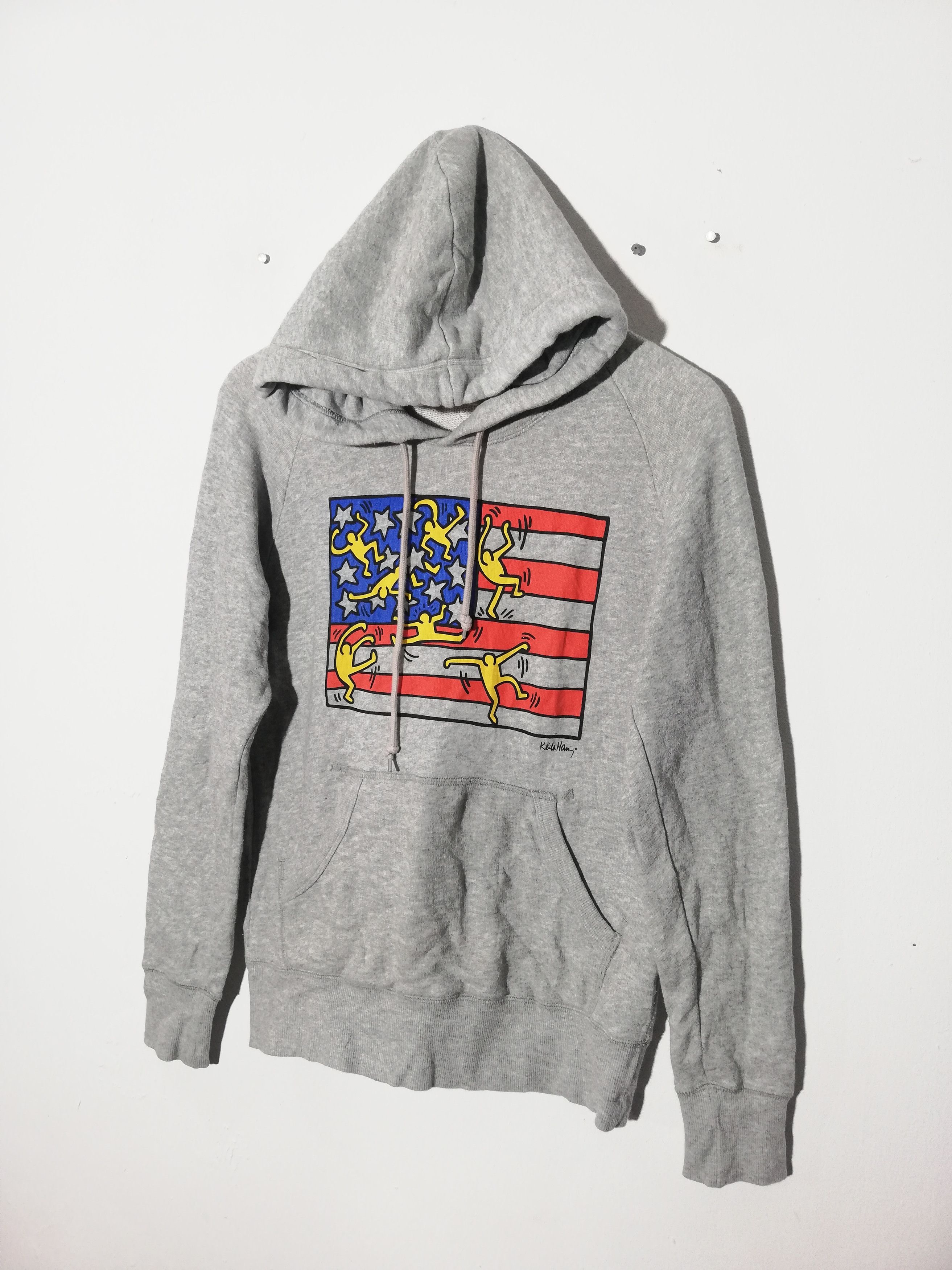 Uniqlo Keith Haring Usa Flag Hoodie | Grailed