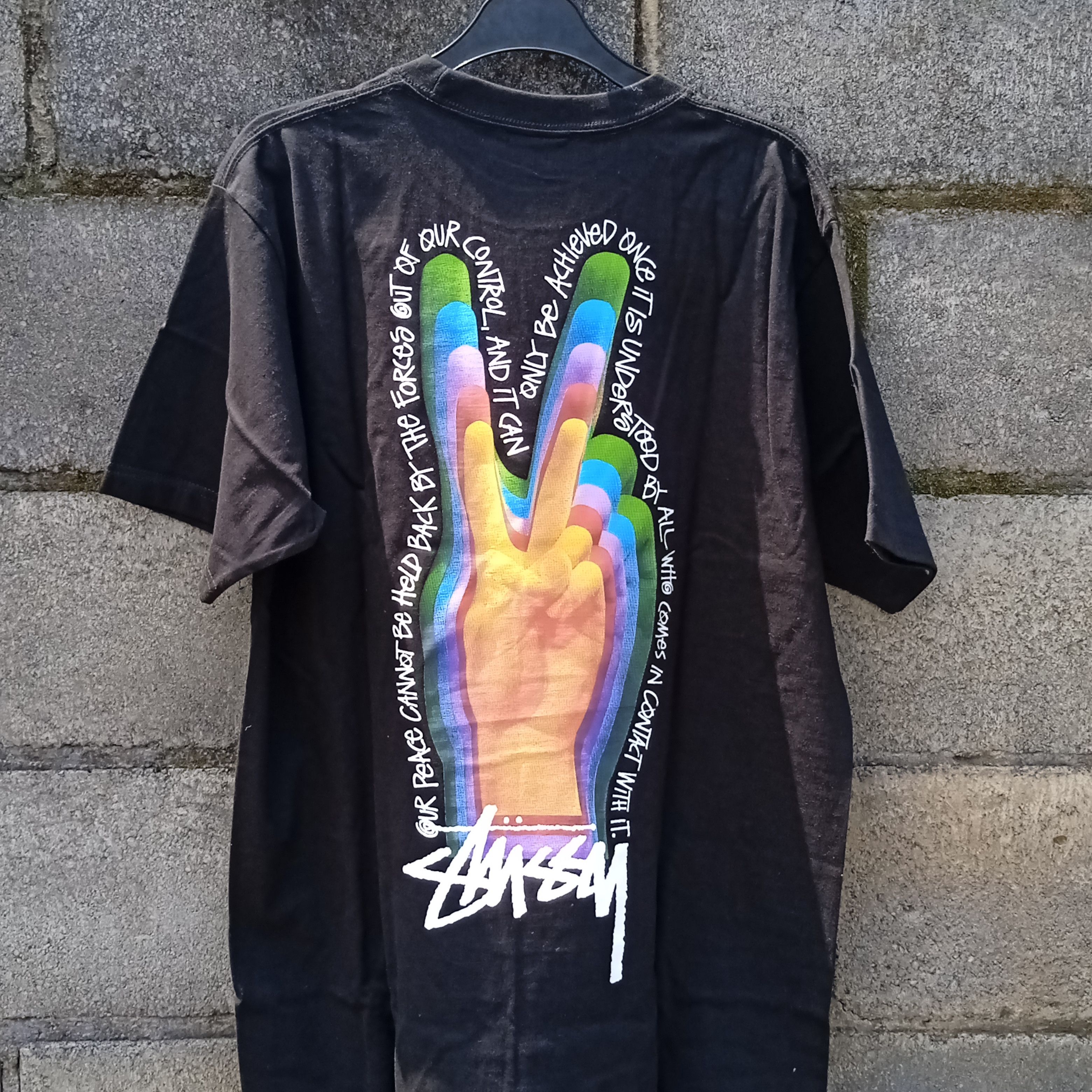 Stussy Peace sign tee | Grailed