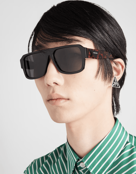 Prada PRADA SUNGLASSES TRIANGLE LOGO SPR22Y_E1AB_F05S0_C_056 | Grailed