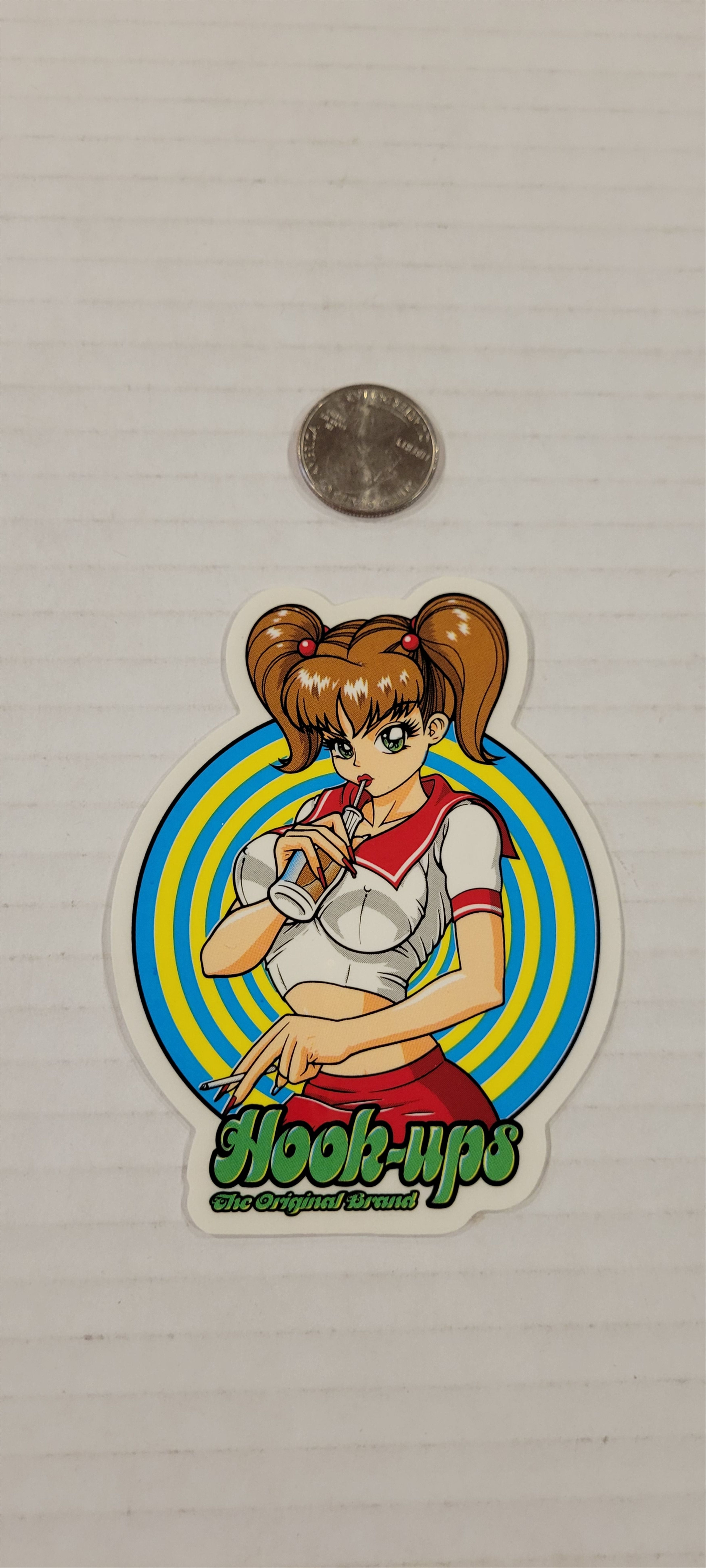 Hook-Ups JEREMY KLEIN DRINKIN SAKURA HOOK STICKER SUPREME FUCT ANIME ...