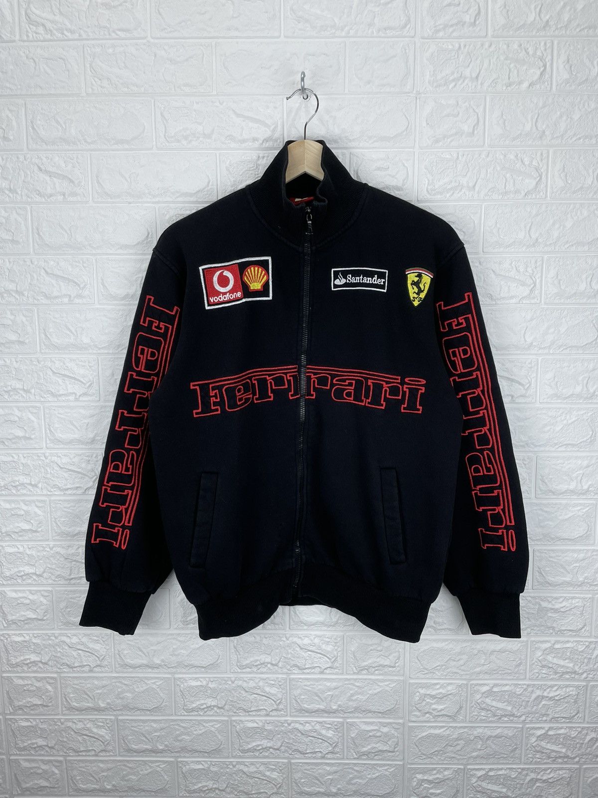 Ferrari × Racing × Vintage Vintage Ferrari Racing Zip Hoodie Sweater ...