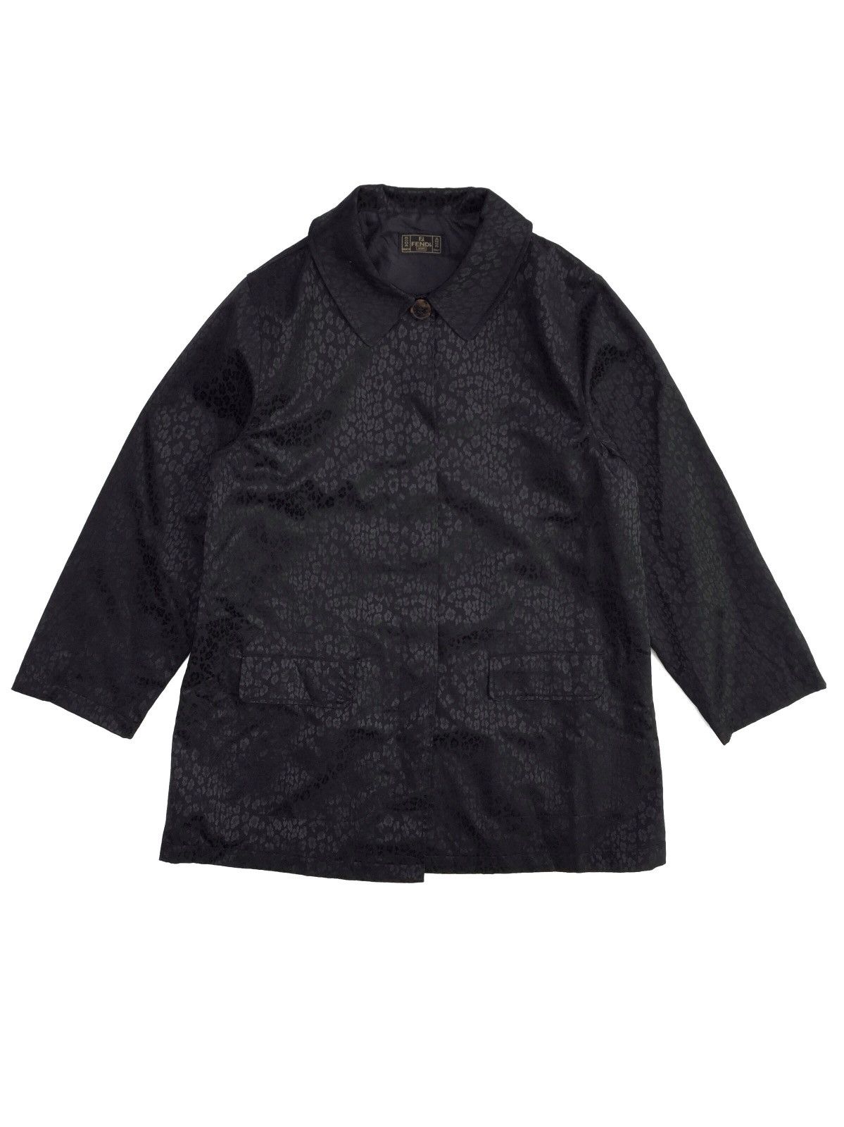 Fendi Vintage Fendi Black Long Jacket 100% Authentic | Grailed