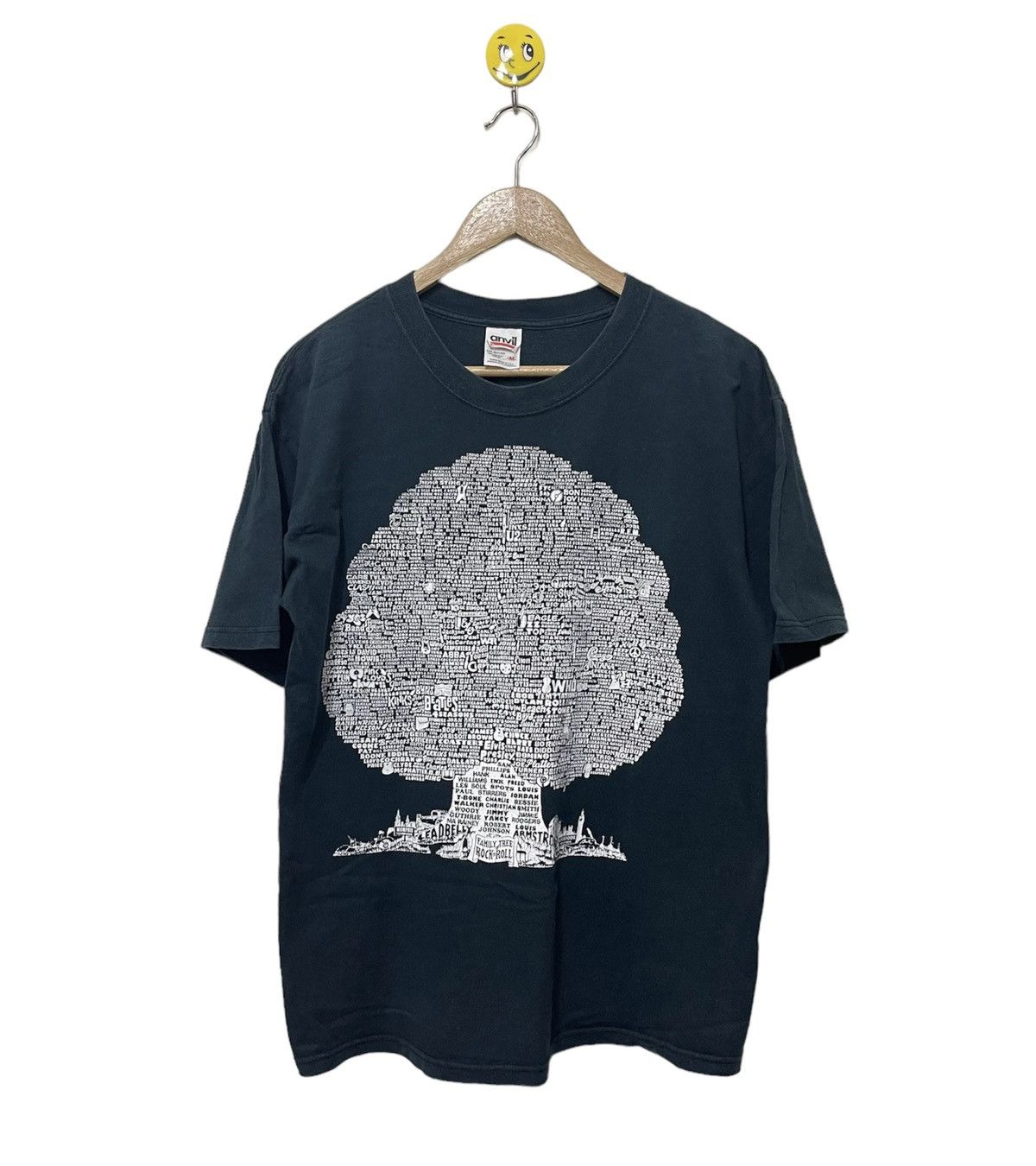 Vintage vintage family tree of rock n roll bandtees | Grailed