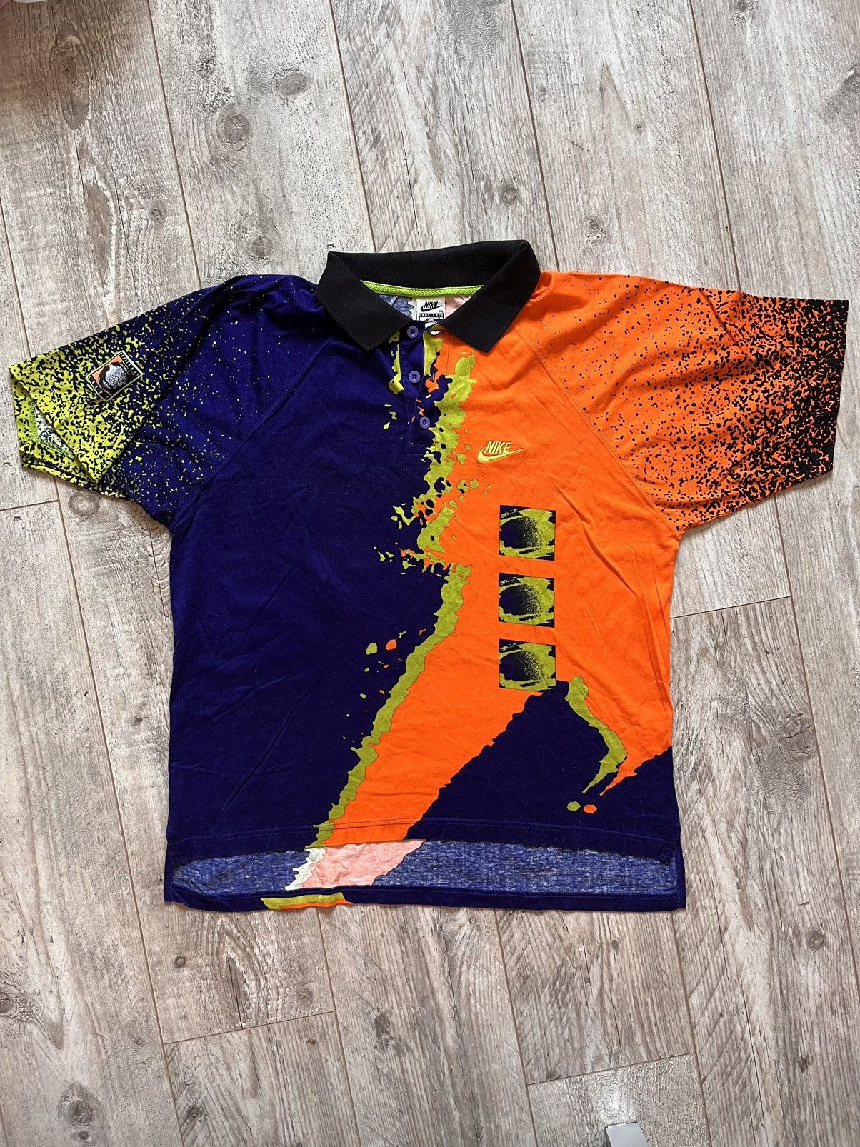 Nike VINTAGE Nike Challenge Court Collection Andre Agassi 80s pol | Grailed