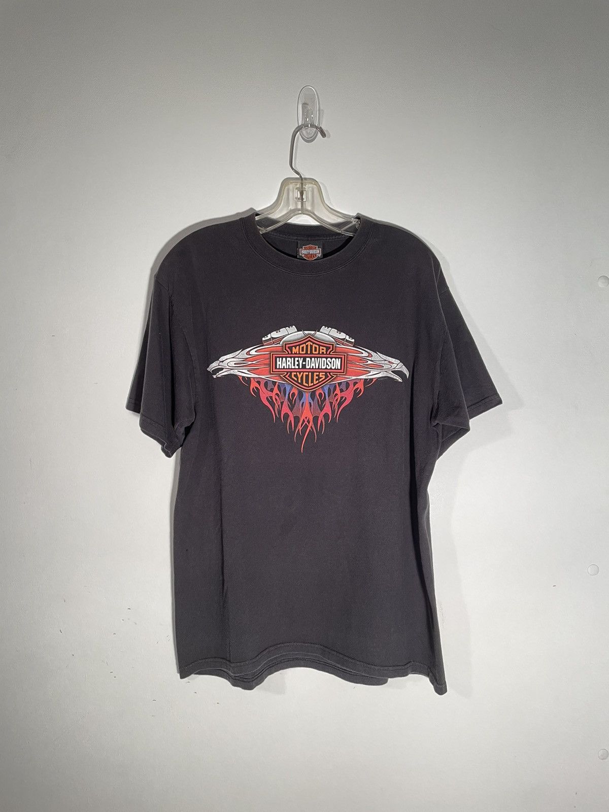 Vintage Harley Davidson Flame Engine Logo Tee 2000s | Grailed