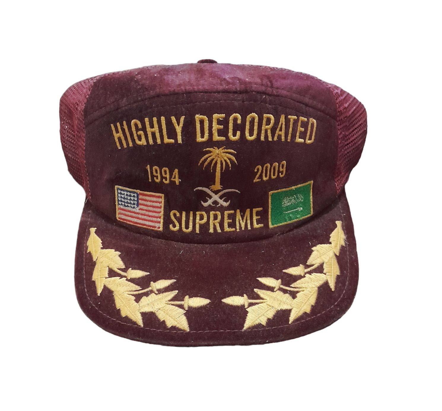 Supreme Vintage supreme highly decorated trucker hat | Grailed