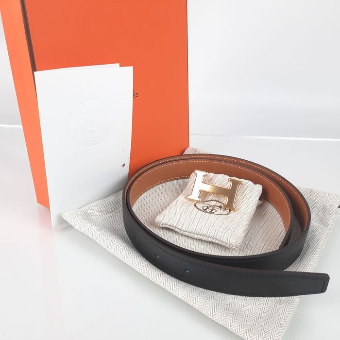 Hermes Mini Constance belt buckle & Reversible leather strap 24 mm ...